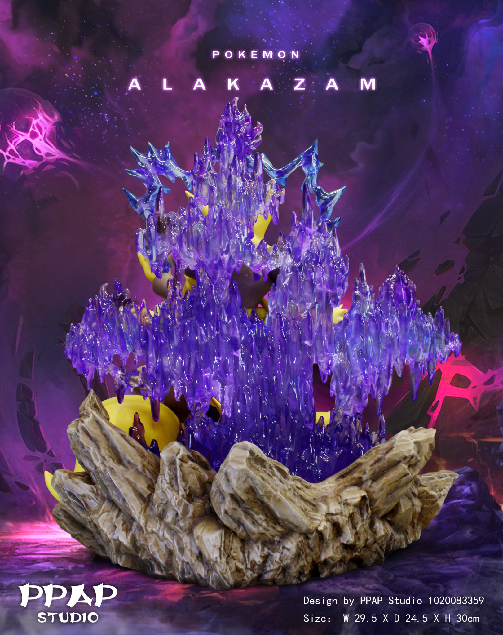 PPAP Studio Pokemon Alakazam Family Resin GK Statue PREORDER - Toy Okoku