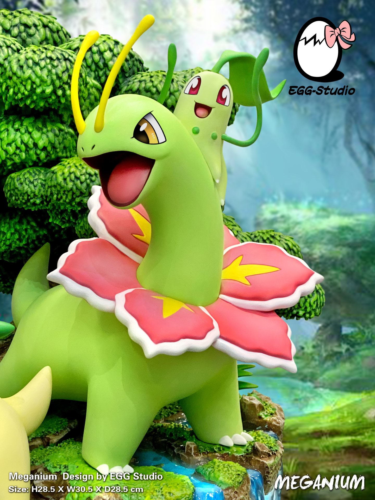 Egg Studio Pokemon Meganium family GK Resin Statue PREORDER - Toy Okoku