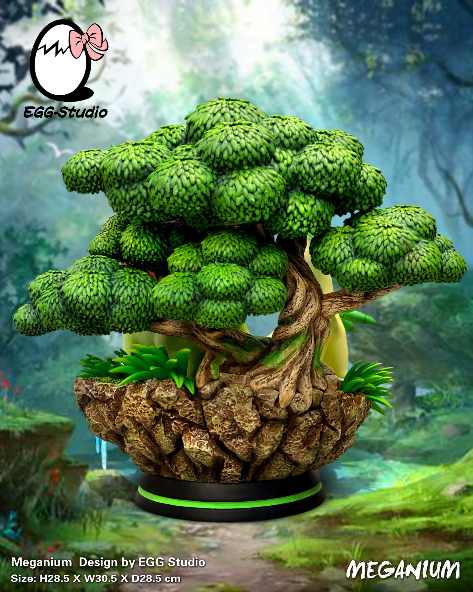 Egg Studio Pokemon Meganium family GK Resin Statue PREORDER - Toy Okoku