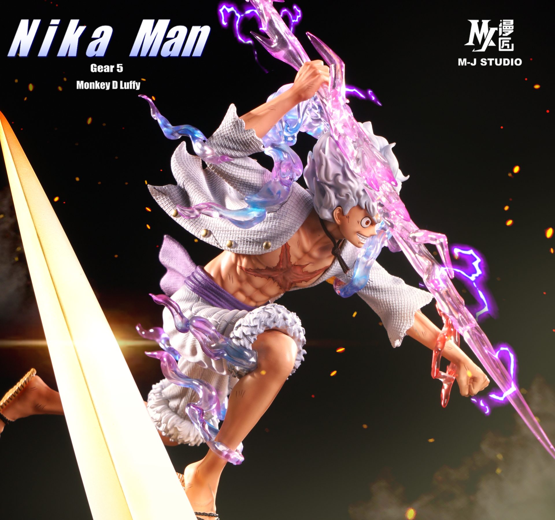 MJ Studio One Piece Nika Monkey D Luffy GK Resin Statue PREORDERR - Toy ...