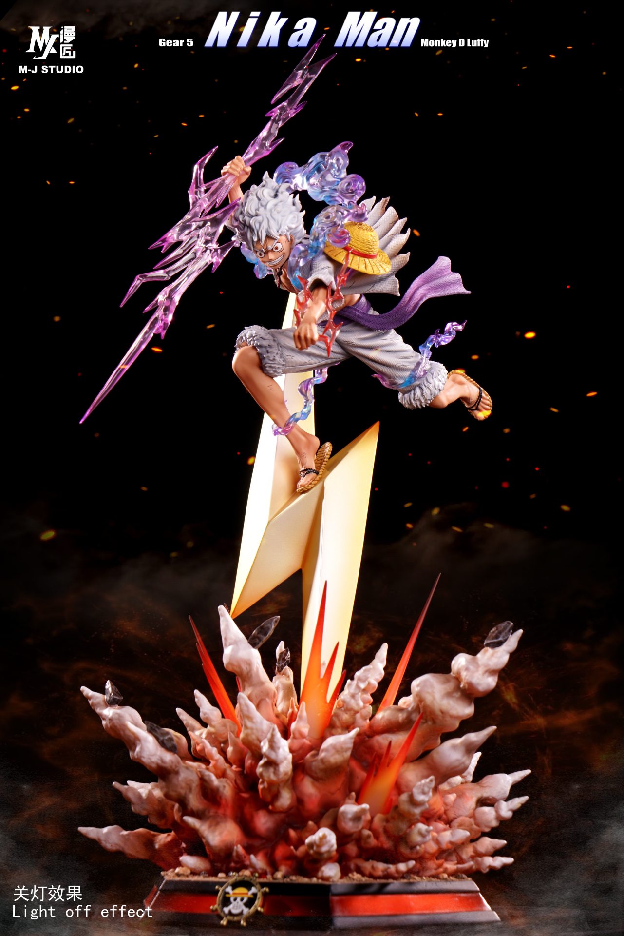 MJ Studio One Piece Nika Monkey D Luffy GK Resin Statue PREORDERR - Toy ...