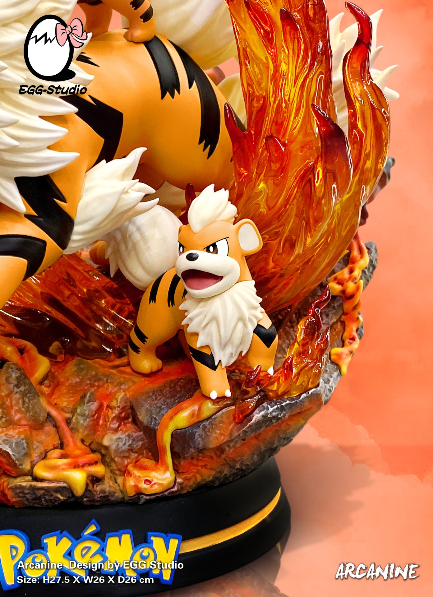 Egg Studio Pokemon Arcanine family GK Resin Statue PREORDER - Toy Okoku