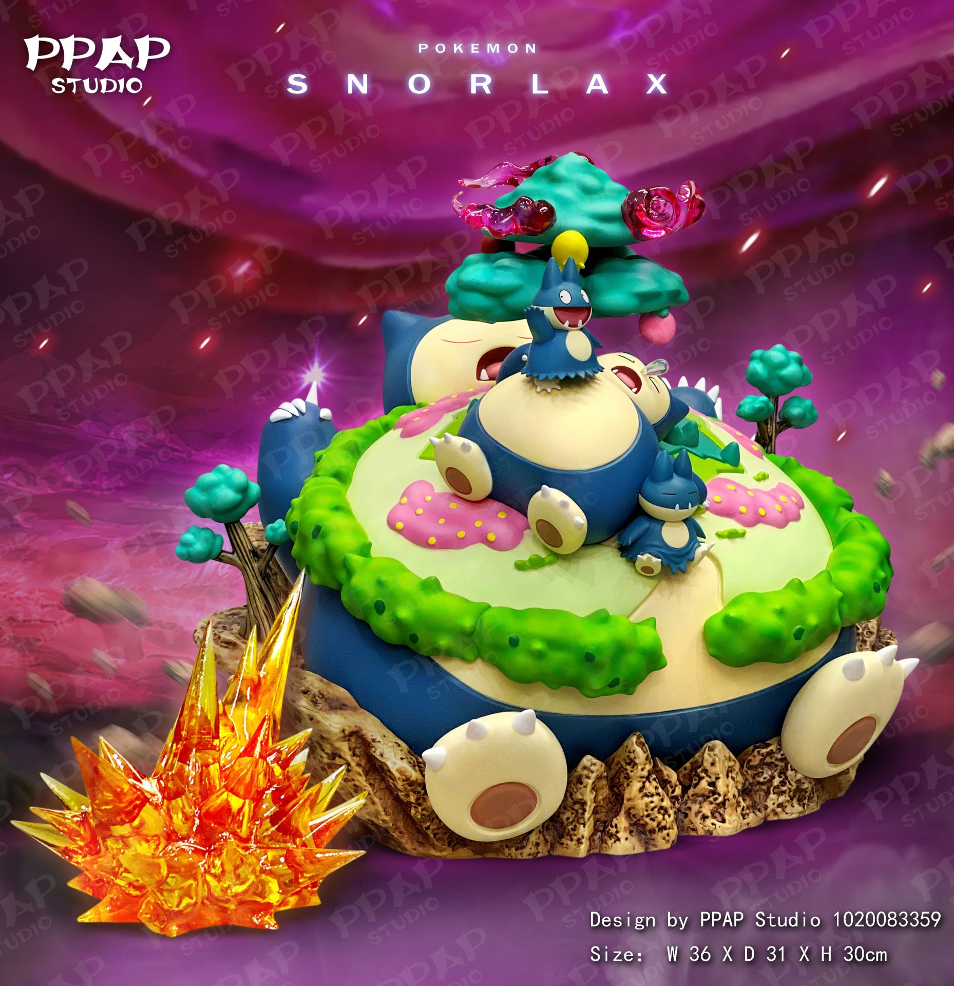 PPAP Studio Pokemon Snorlax & Exeggutor GK Resin Statue PREORDER - Toy ...