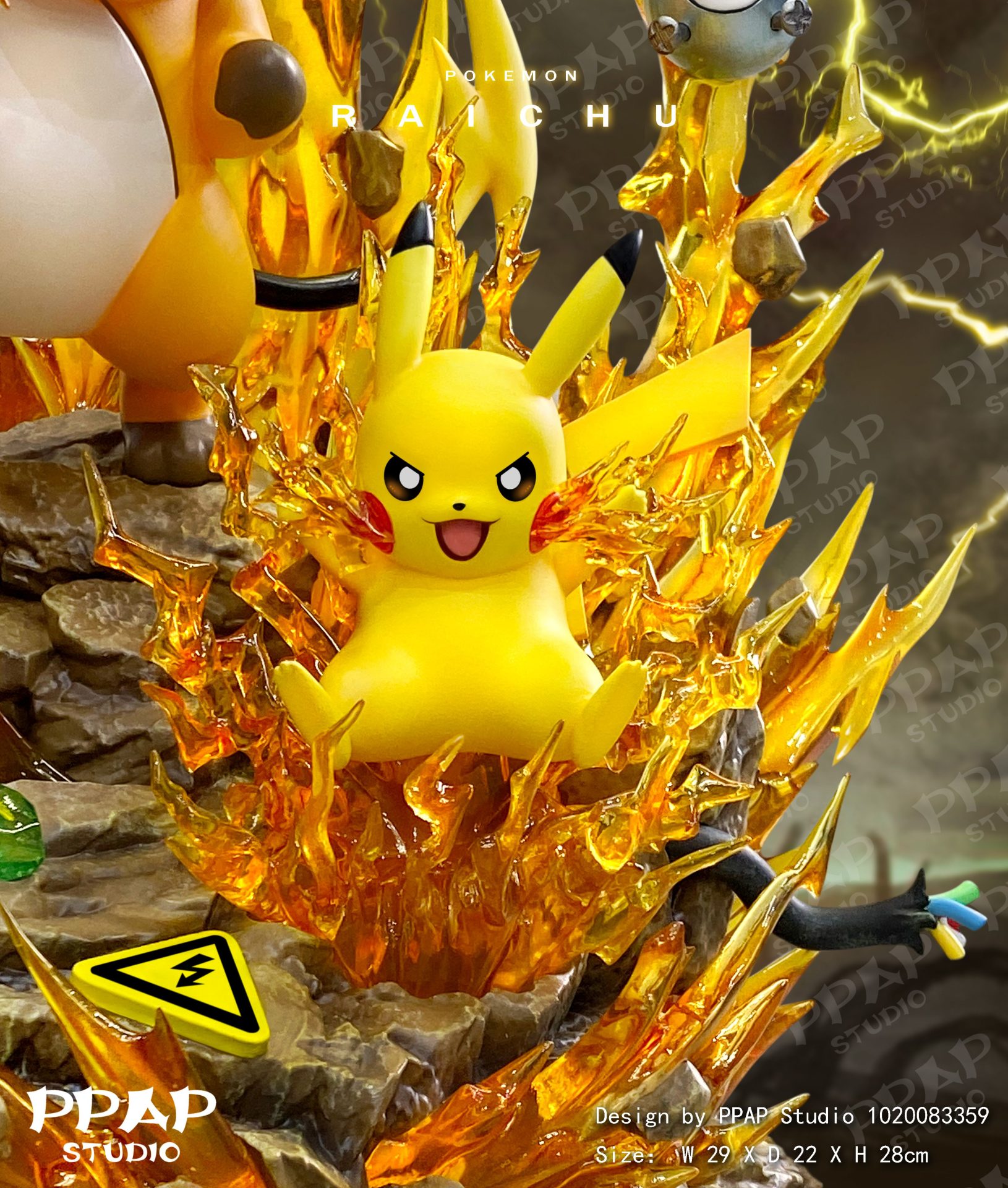 PPAP Studio Pokemon Pikachu Evolution Series GK Resin Statue PREORDER - Toy Okoku