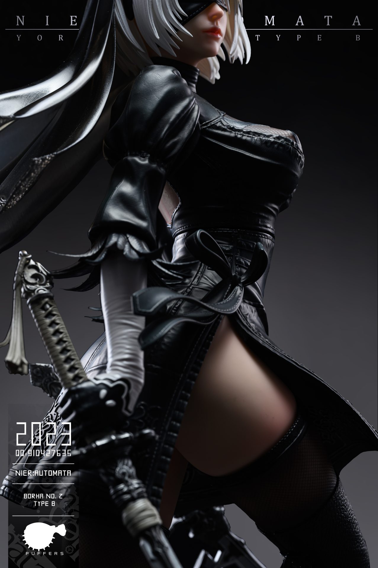 Puffer Chicken Studio Nier Automata YorHa 2B Sexy Female Robot Resin GK Statue PREORDER - Toy Okoku