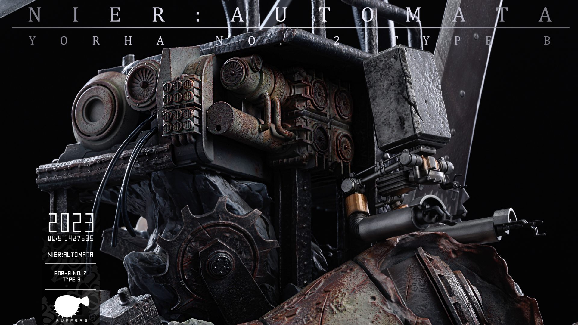 Puffer Chicken Studio Nier Automata YorHa 2B Sexy Female Robot Resin GK Statue PREORDER - Toy Okoku