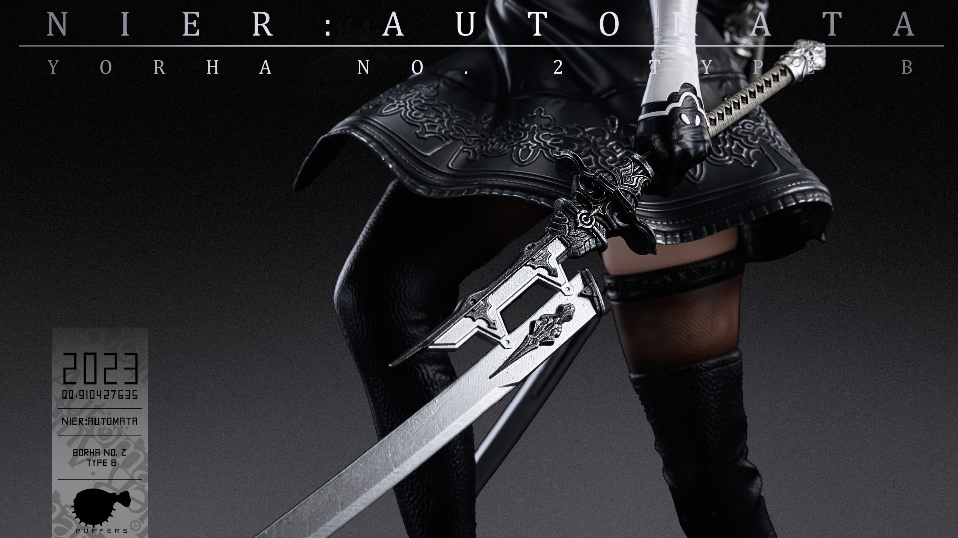 Puffer Chicken Studio Nier Automata YorHa 2B Sexy Female Robot Resin GK Statue PREORDER - Toy Okoku