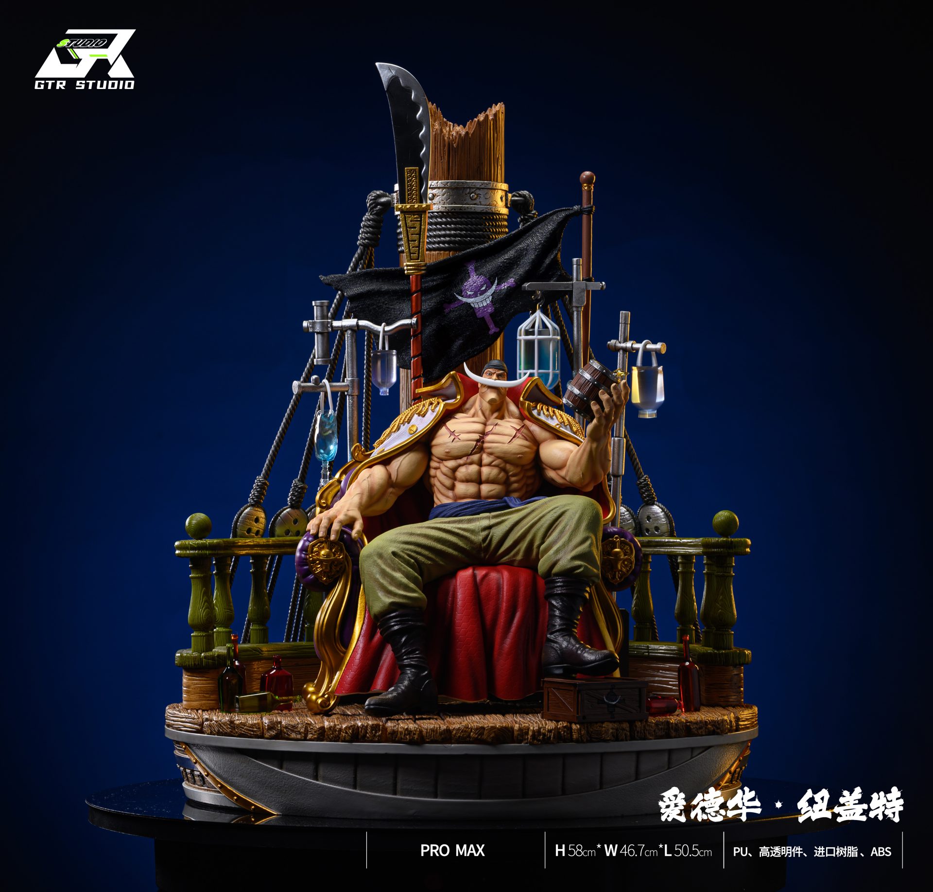 Gtrs Studio Edward Newgate Whitebeard GK Resin Statue PREORDER - Toy Okoku