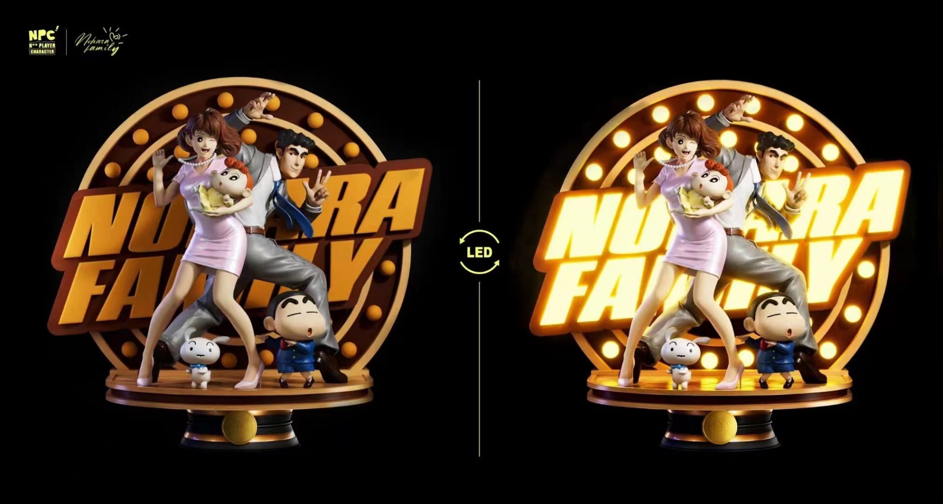 NPC Studio Crayon Shin Chan Nohara Family GK Resin Figure STATUE PREORDER - Toy Okoku