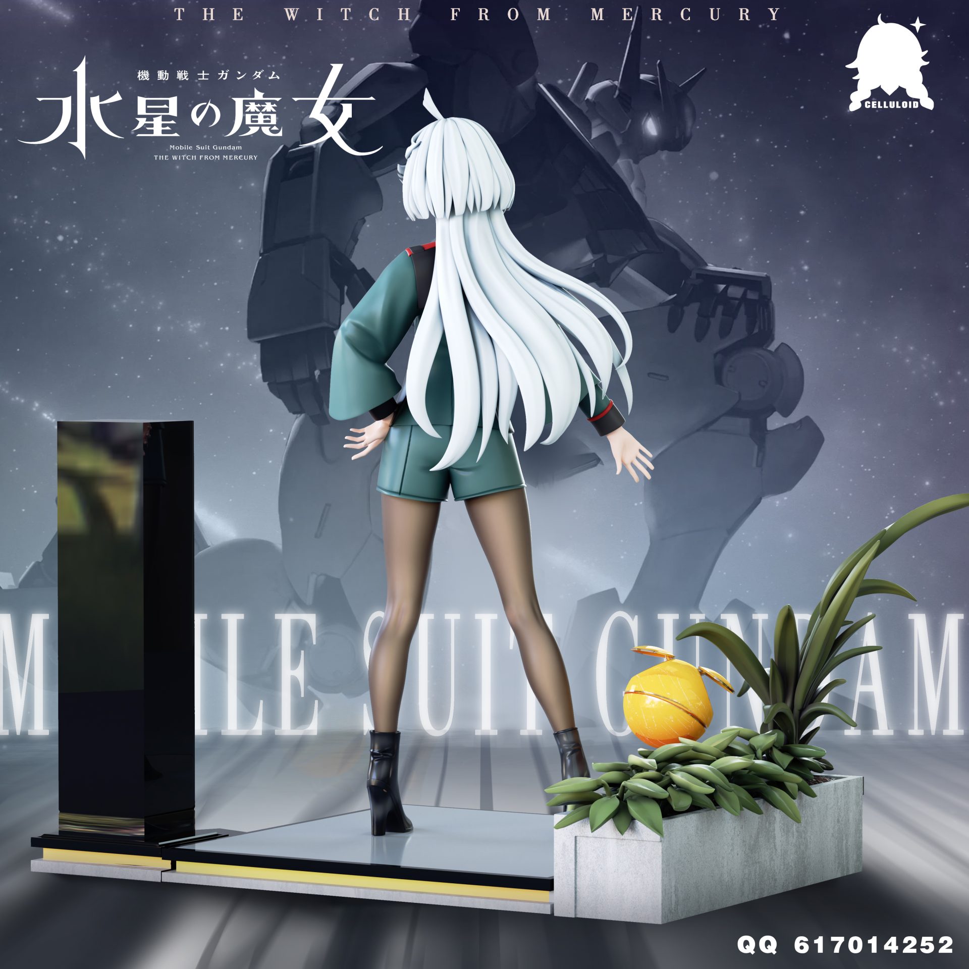 Celluloid Studio Mobile Gundam Suit The Witch from Mercury 1/6 Miorine Rembran GK Resin Statue ...