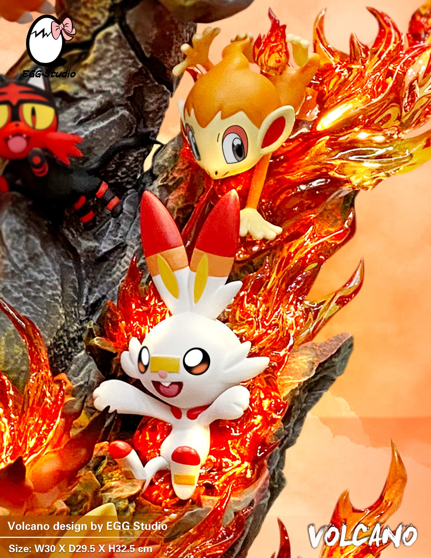 Egg Studio Pokemon Volcano Design GK Resin Statue PREORDER - Toy Okoku