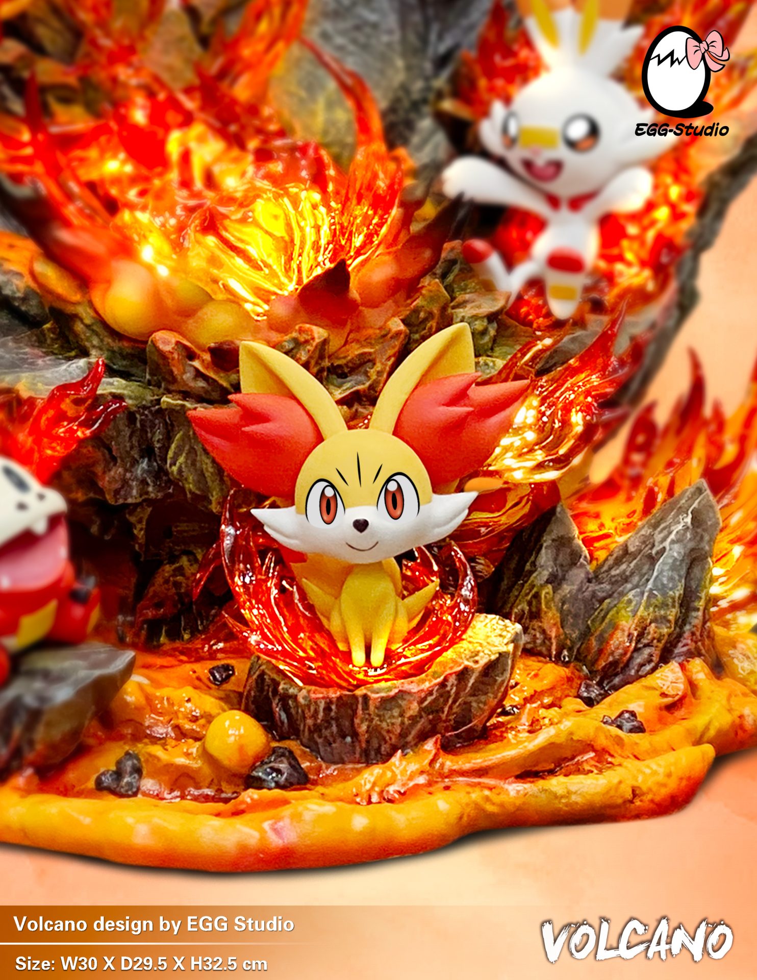 Egg Studio Pokemon Volcano Design GK Resin Statue PREORDER - Toy Okoku