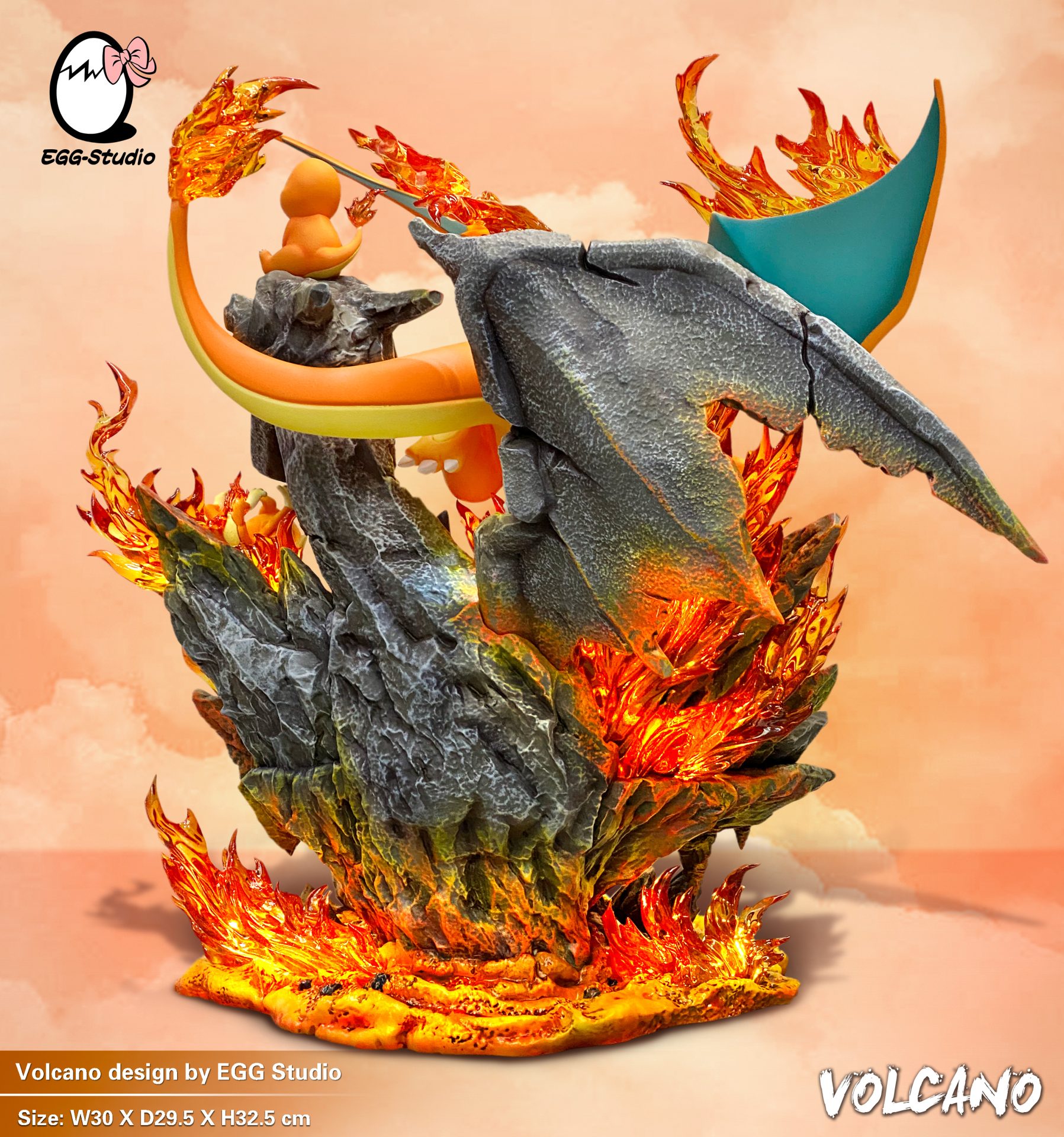 Egg Studio Pokemon Volcano Design GK Resin Statue PREORDER - Toy Okoku