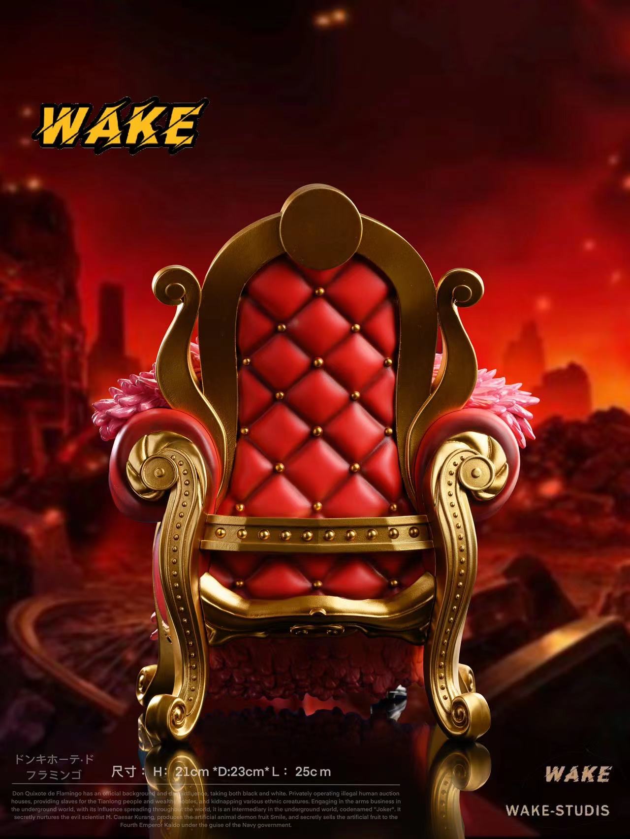 Wake Studio Seated Donquixote Doflamingo GK Resin Statue PREORDER - Toy Okoku