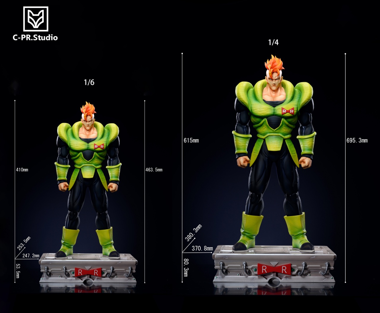 CPR Studio 1/6 and 1/4 Scale DB Android 16 GK Resin Statue PREORDER ...