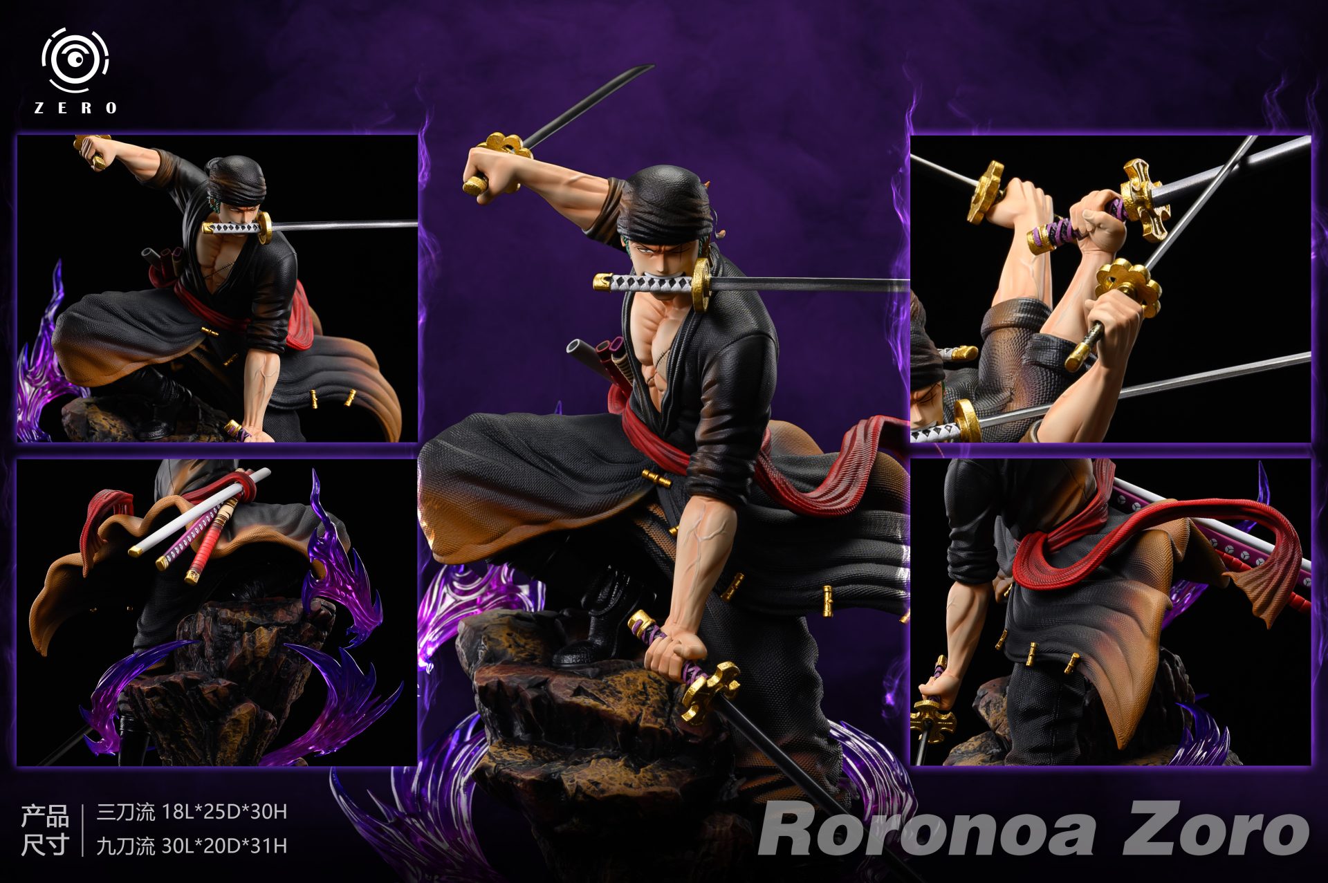 Zero Studio OP Roronoa Zoro GK Resin Statue PREORDER - Toy Okoku