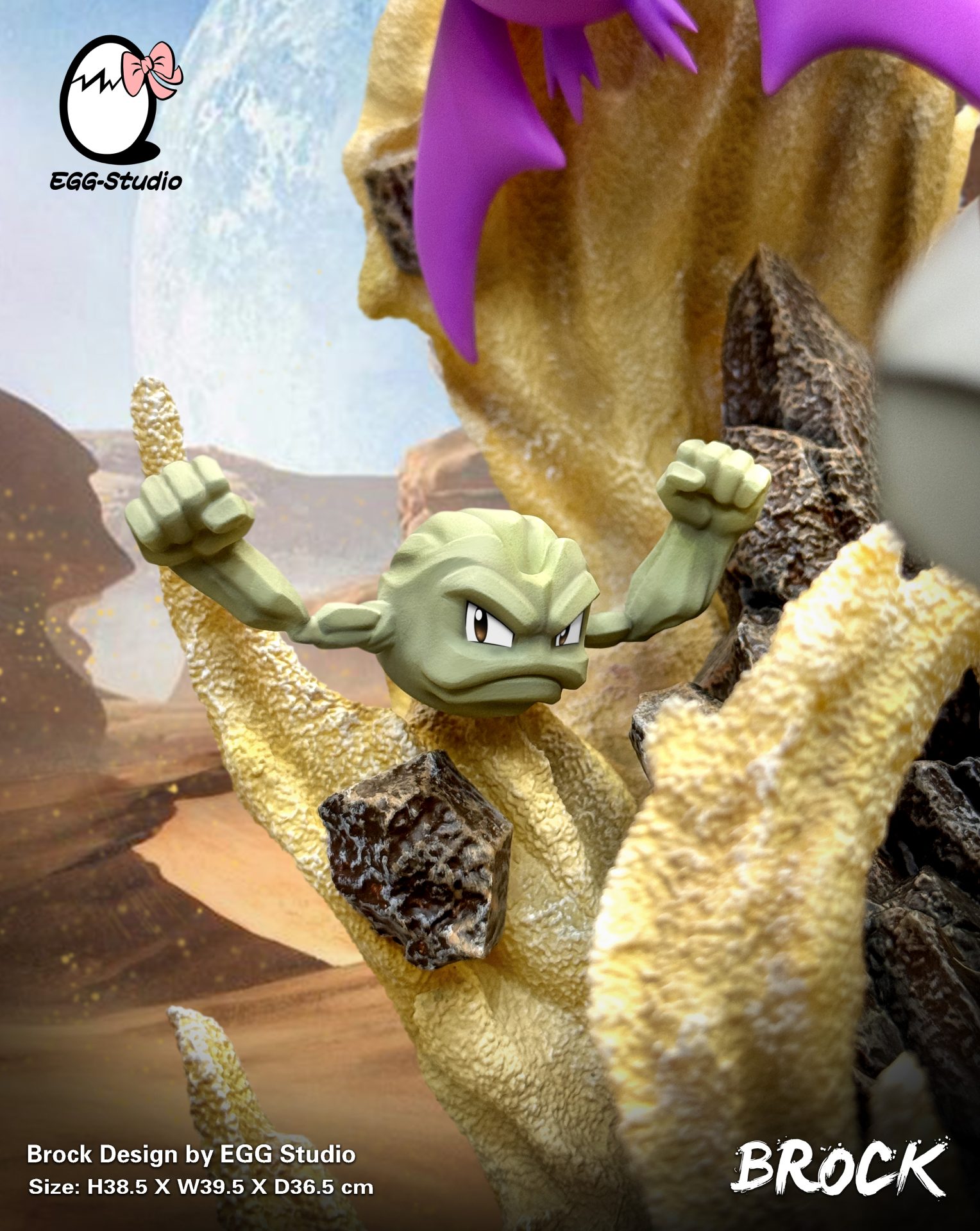 Egg Studio Team Brock Steelix GK Resin Statue PREORDER - Toy Okoku