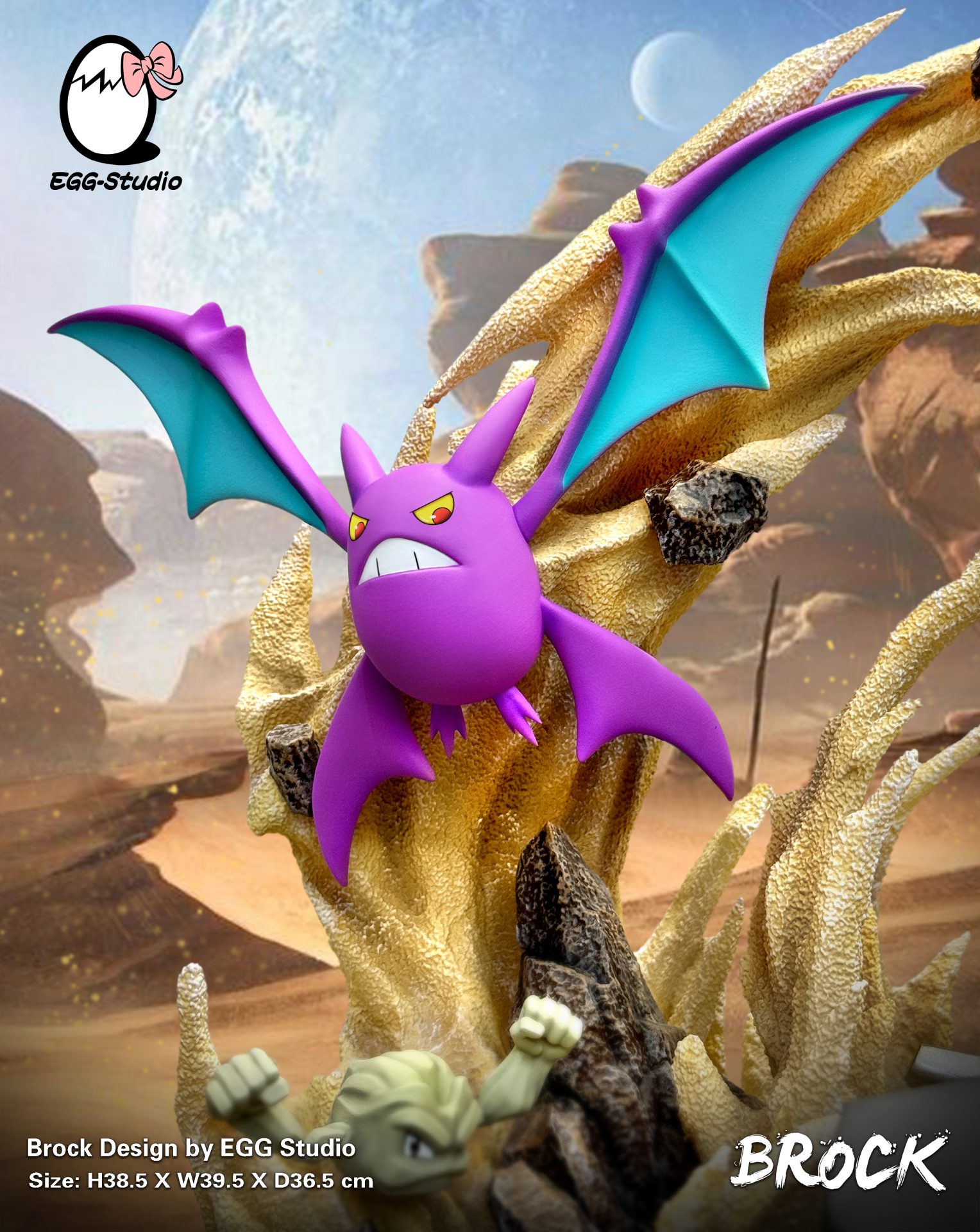 Egg Studio Team Brock Steelix GK Resin Statue PREORDER - Toy Okoku