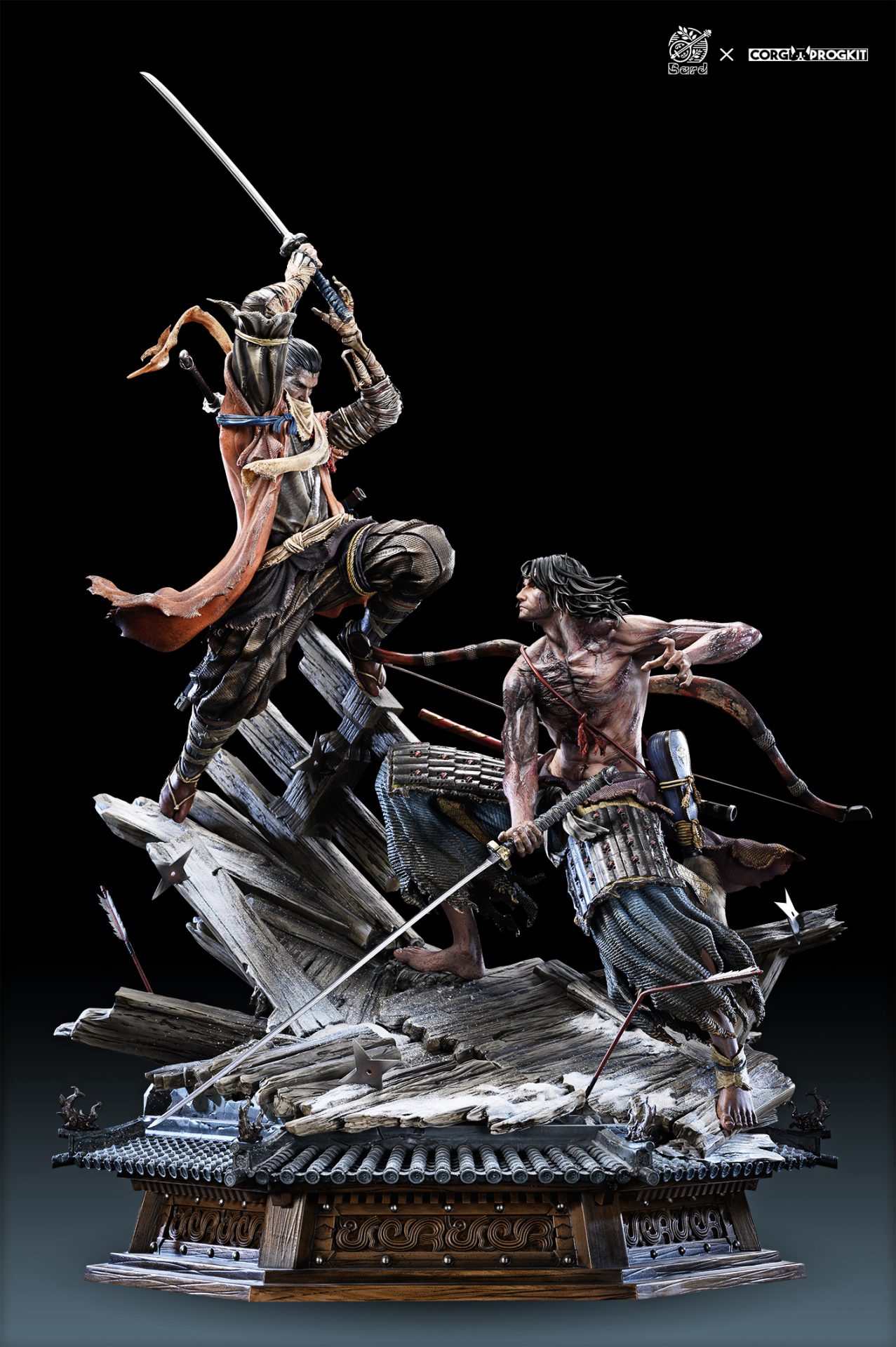 Bard x CorgiProgkit Studio Sekiro VS Genichiro Ashina GK Statue Resin ...