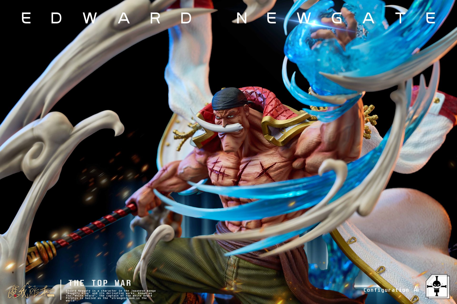Magic Ledger Studio Edward Newgate Whitebeard GK Resin Statue PREORDE ...