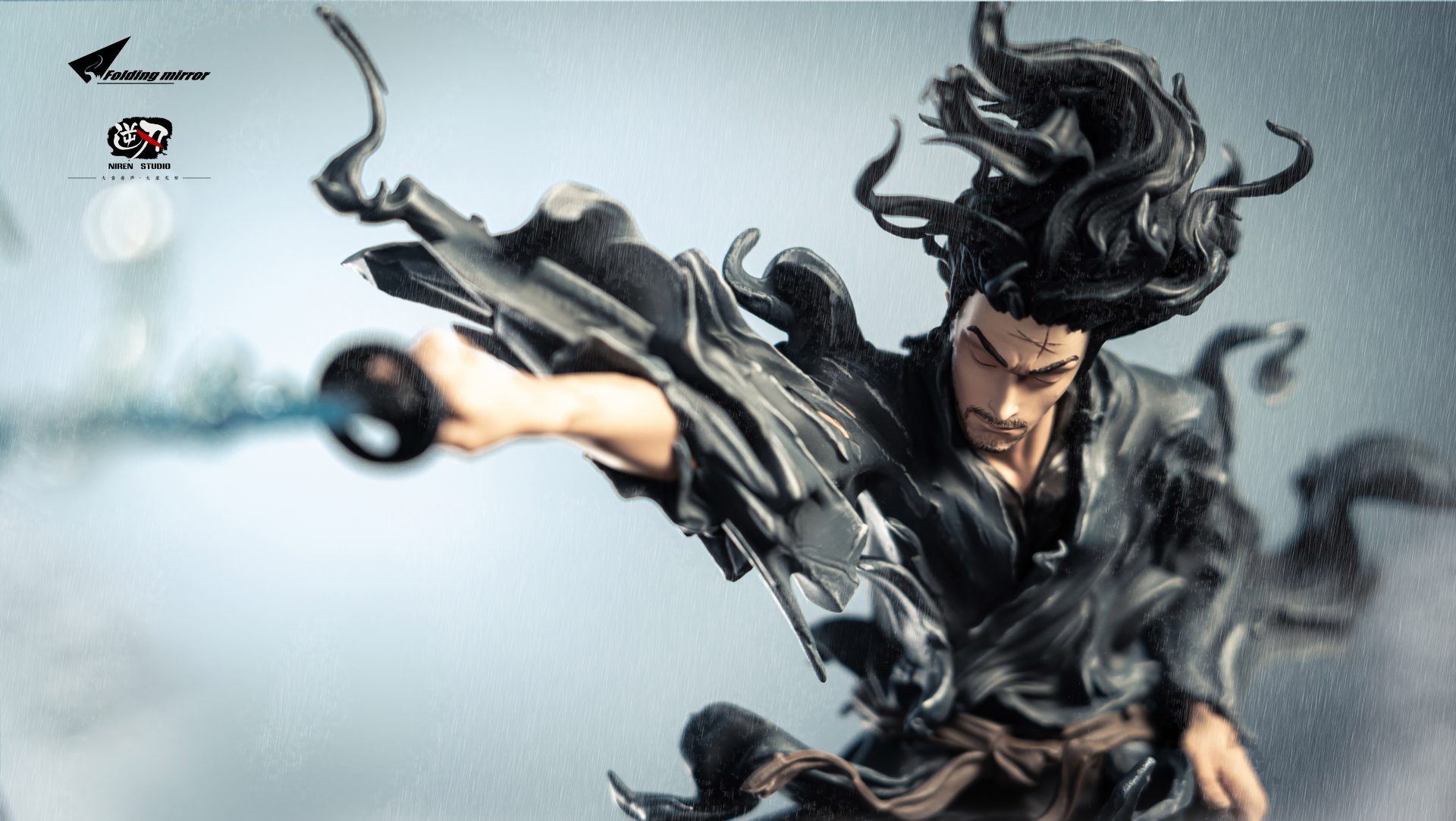 Folding Mirror & Niren Studio Miyamoto Musashi GK Resin Statue PREORDER ...