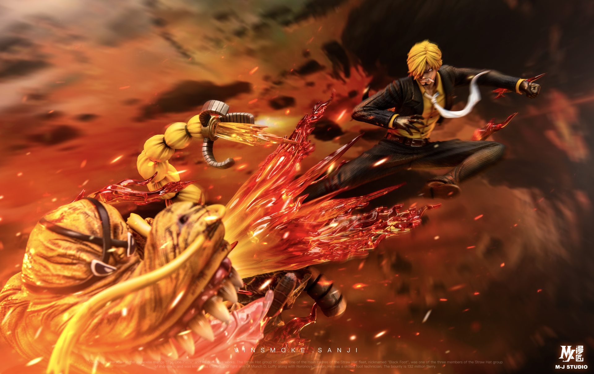 MJ-Studio OP Sanji vs Queen GK Resin Statue PREORDER - Toy Okoku