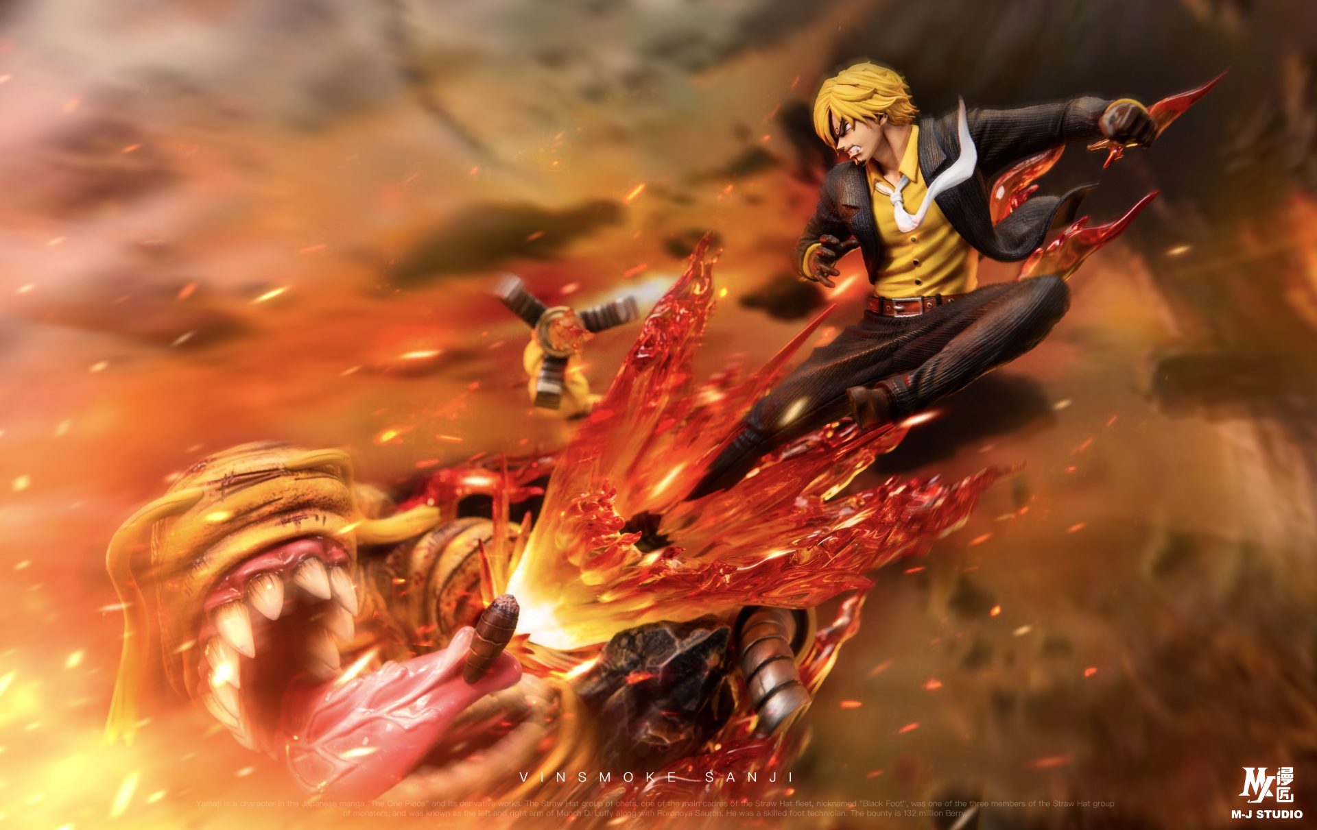 MJ-Studio OP Sanji vs Queen GK Resin Statue PREORDER - Toy Okoku