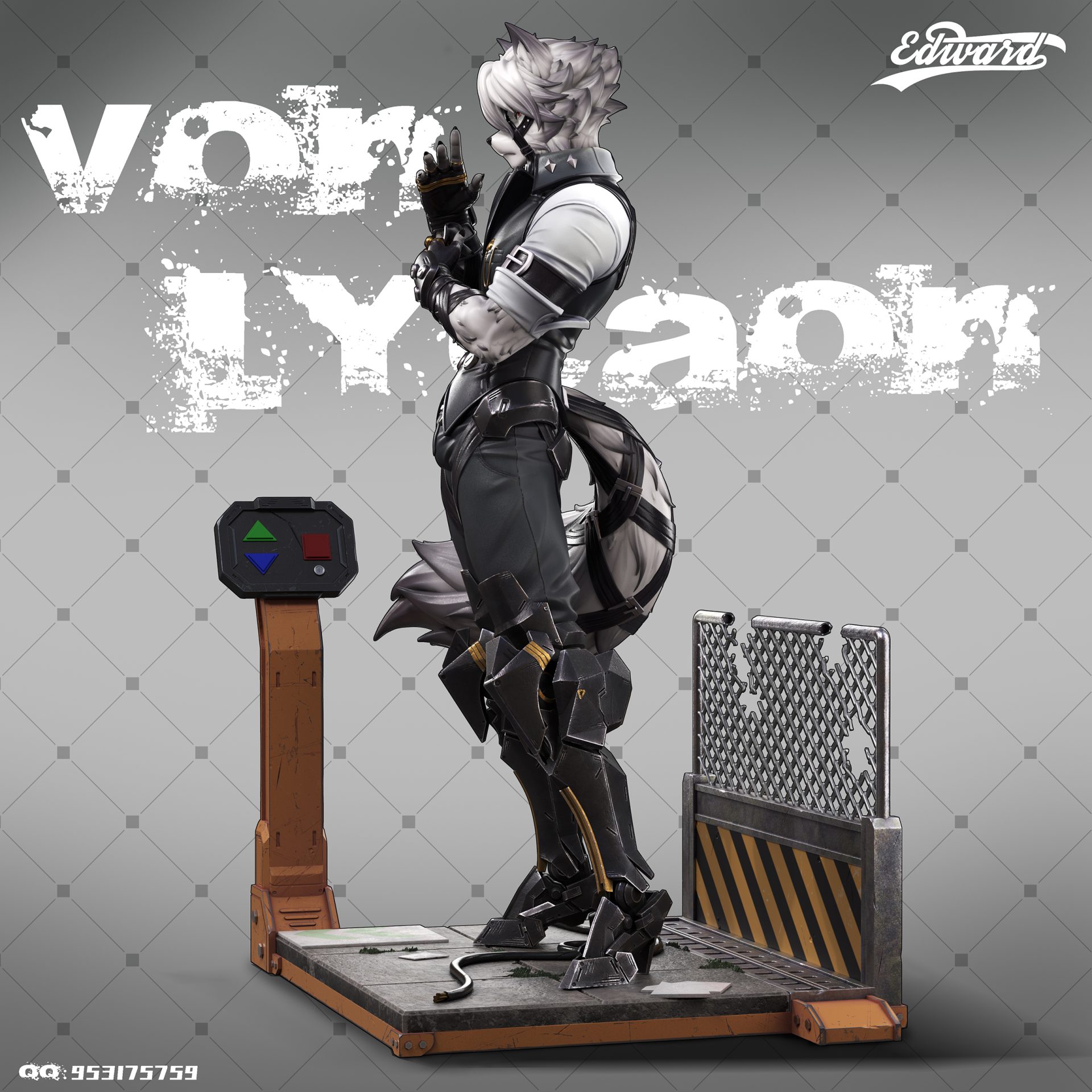 Edward Studio 1/6 Scale Zenless Zone Zero Von Lycaon GK Resin Statue ...