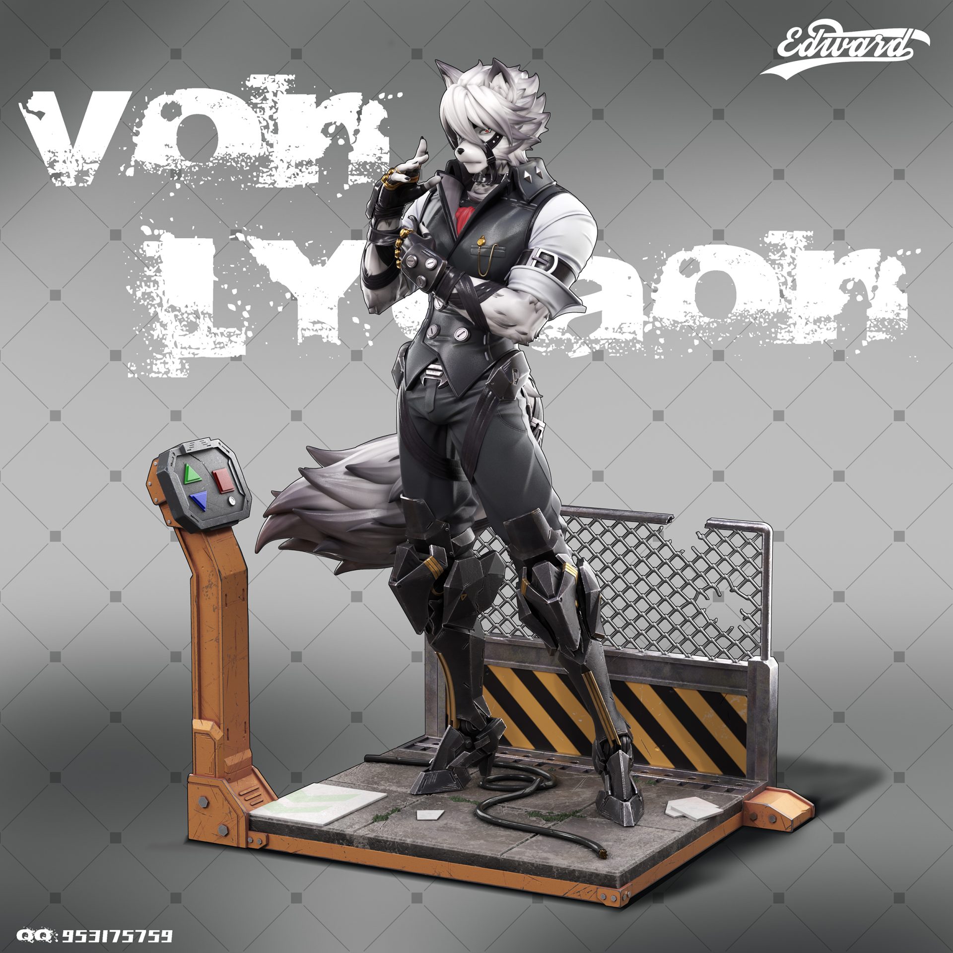 Edward Studio 1/6 Scale Zenless Zone Zero Von Lycaon GK Resin Statue ...