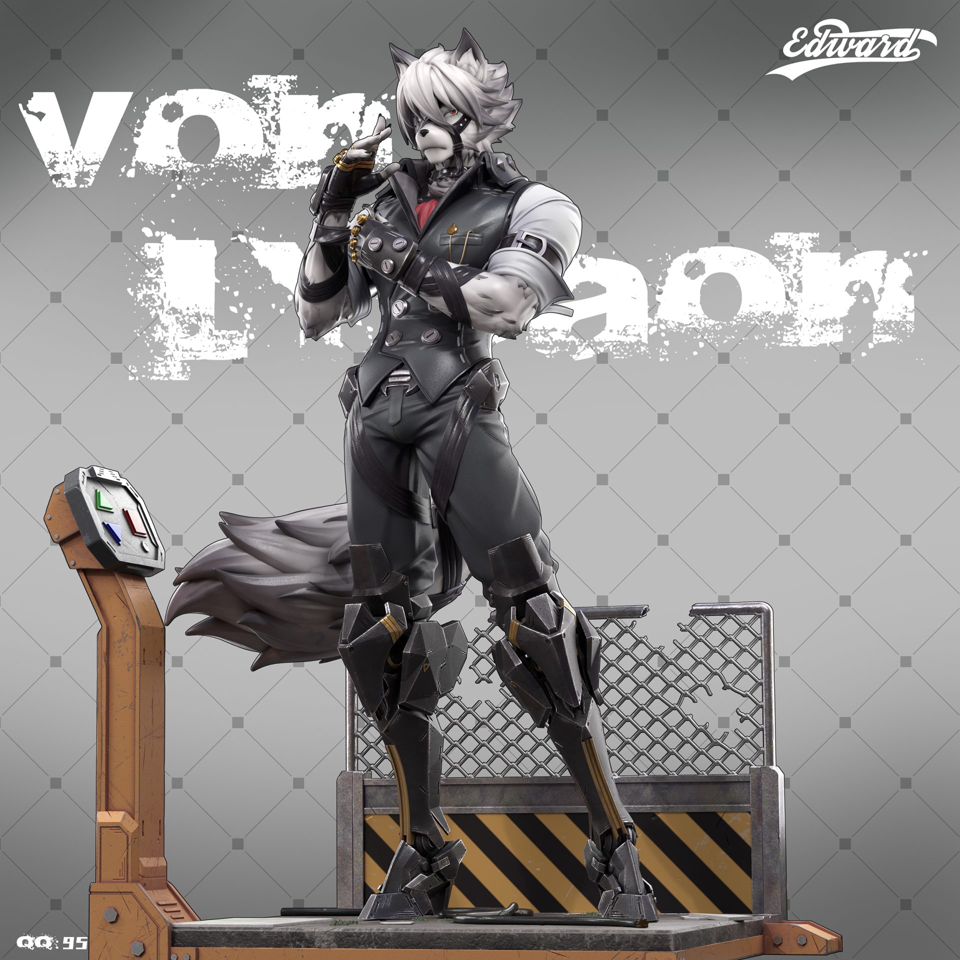 Edward Studio 1/6 Scale Zenless Zone Zero Von Lycaon GK Resin Statue ...