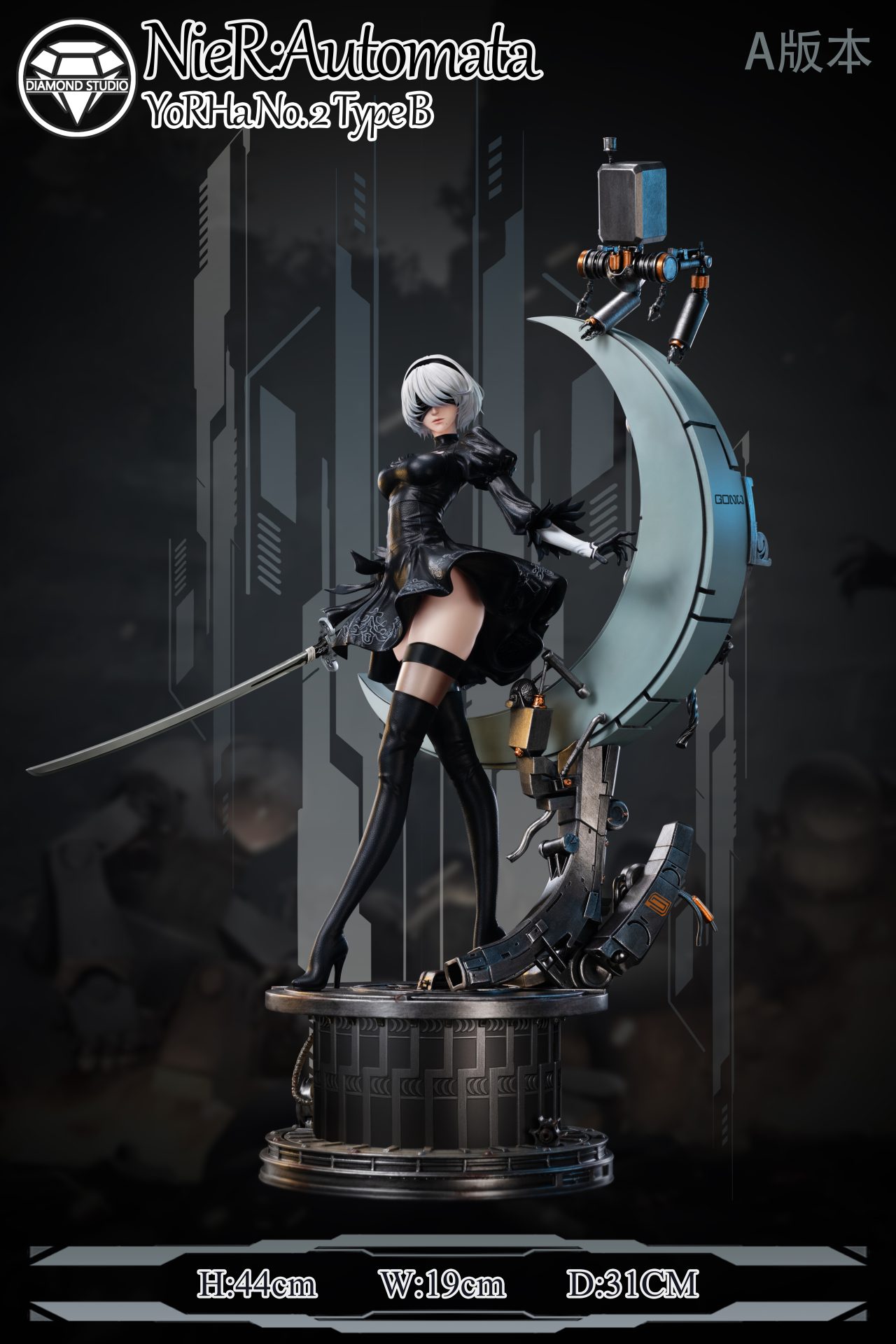 Diamond Studio 1/6 Scale Nier Automata 2B GK Resin STATUE PREORDER - Toy Okoku