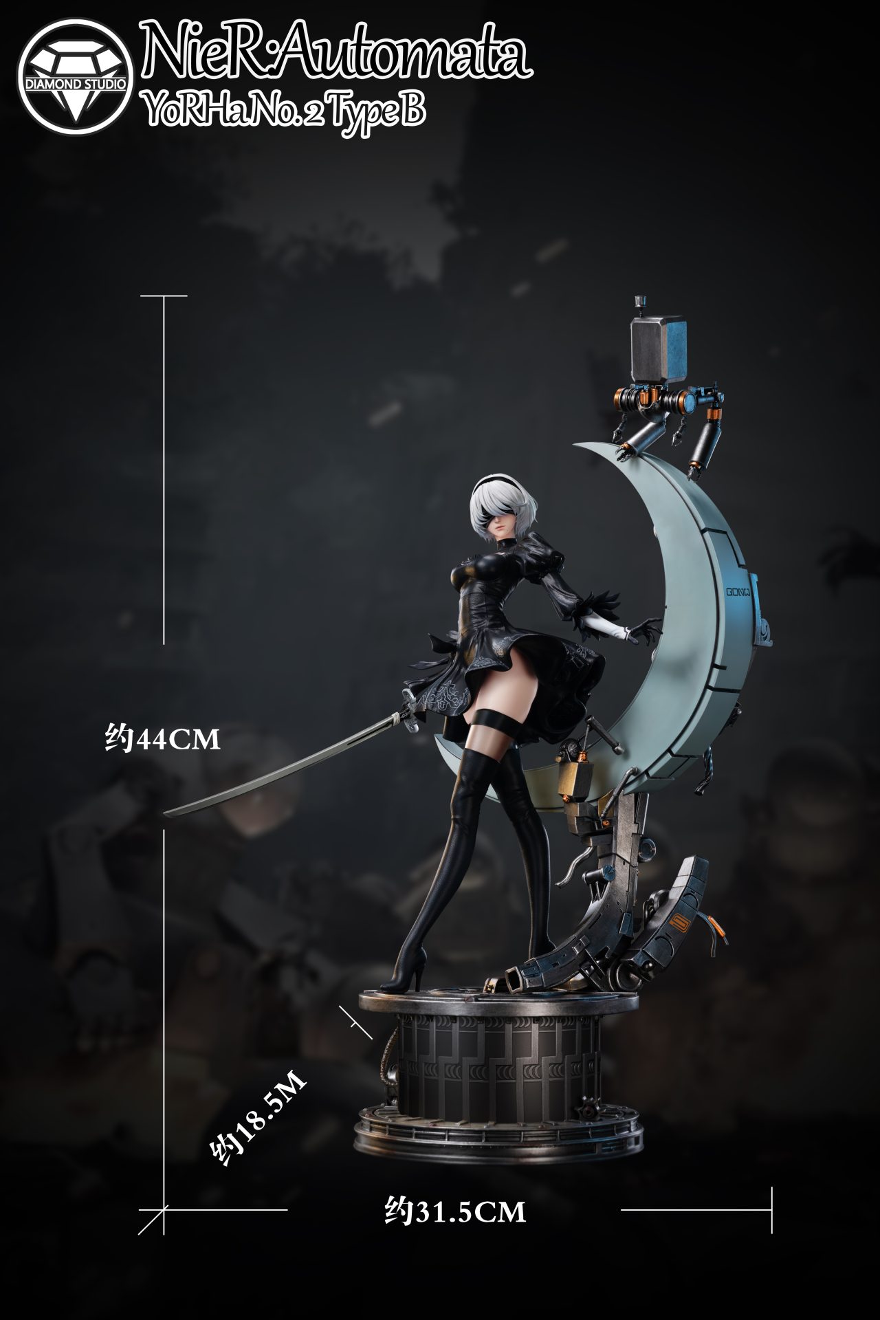Diamond Studio 1/6 Scale Nier Automata 2B GK Resin STATUE PREORDER ...