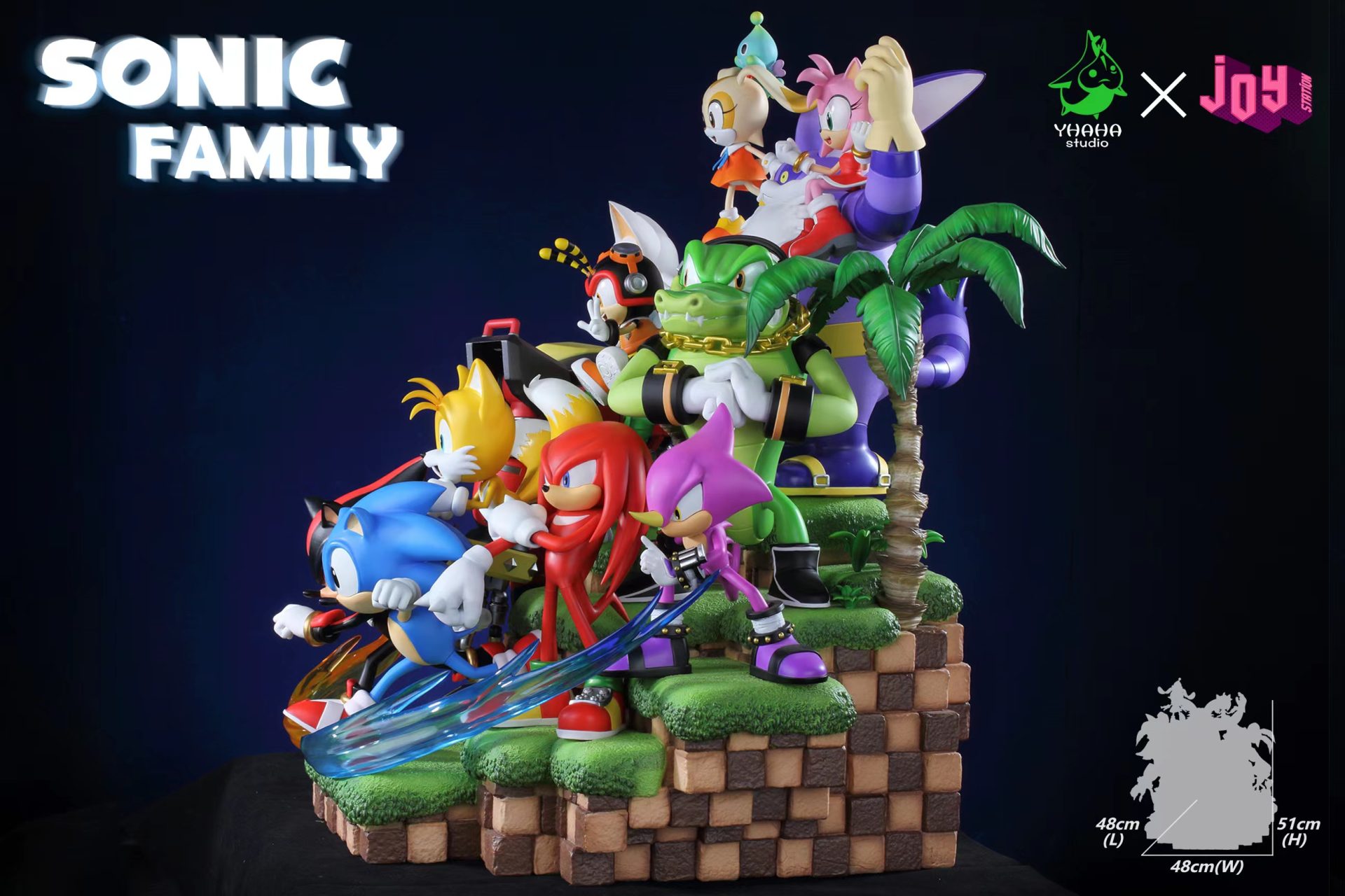 Joy x Yhaha Studio Sonic Family GK Resin Statue PREORDER - Toy Okoku