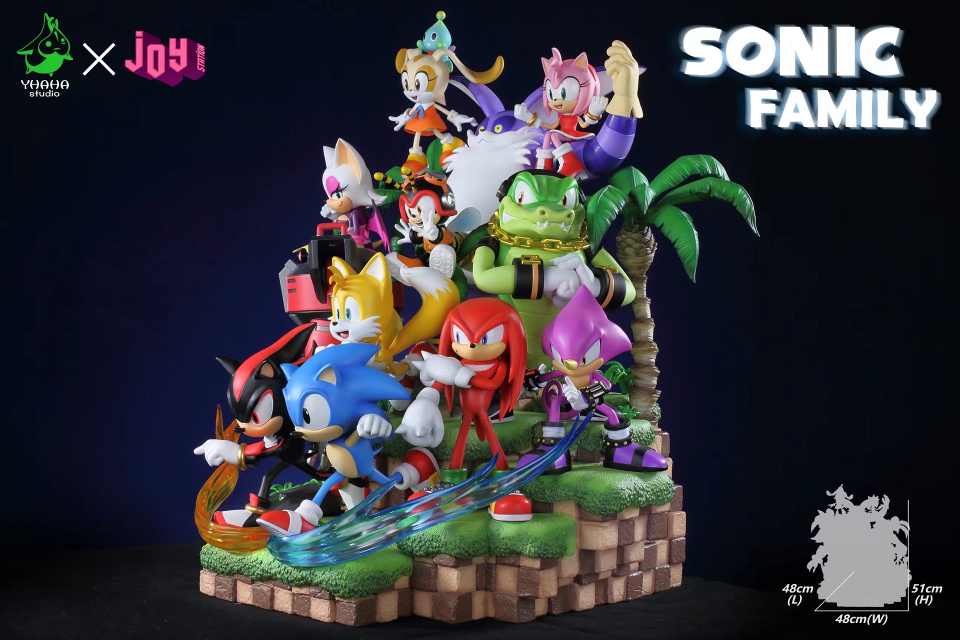 Joy x Yhaha Studio Sonic Family GK Resin Statue PREORDER - Toy Okoku
