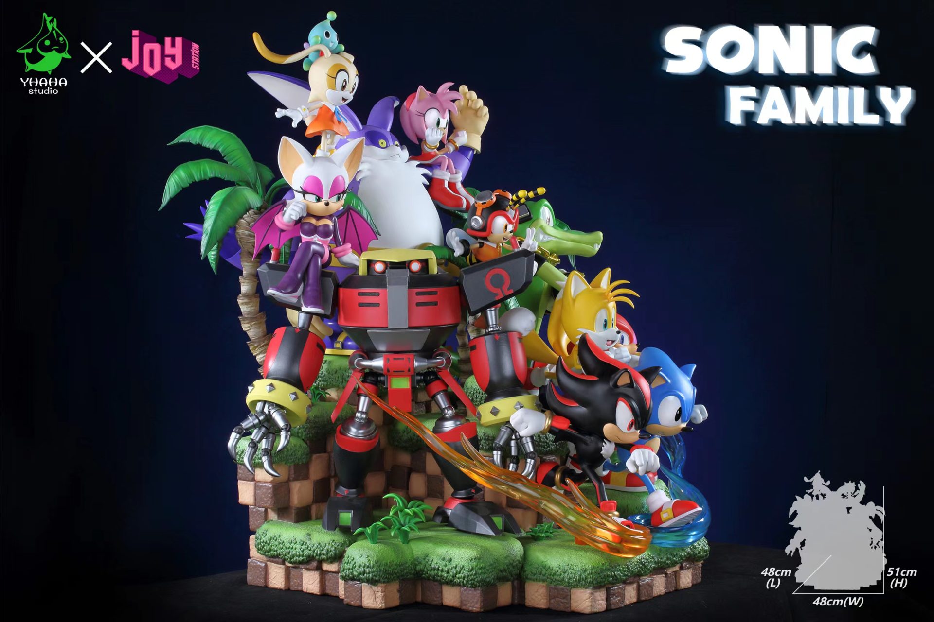 Joy x Yhaha Studio Sonic Family GK Resin Statue PREORDER - Toy Okoku