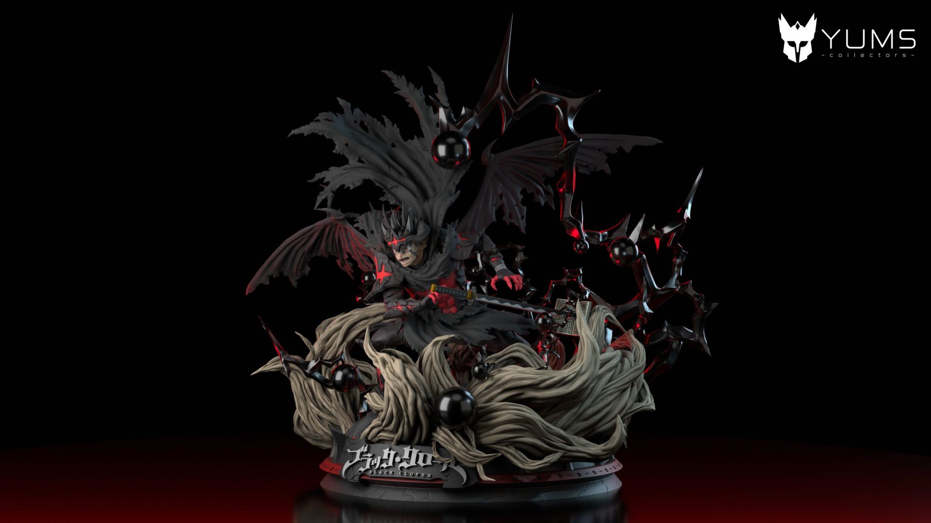 Yums Collectors 16 Scale Black Clover Asta Final Demon Form Gk Resin Statue Preorder Toy Okoku