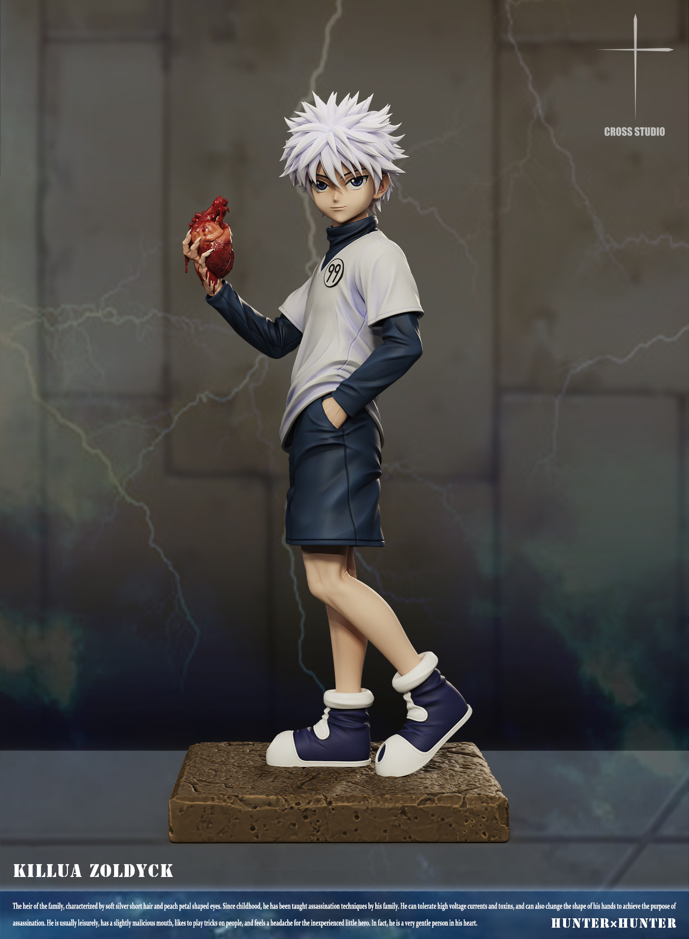 Cross Studio Dig Out the Heart Killua GK Resin Statue PREORDER - Toy Okoku