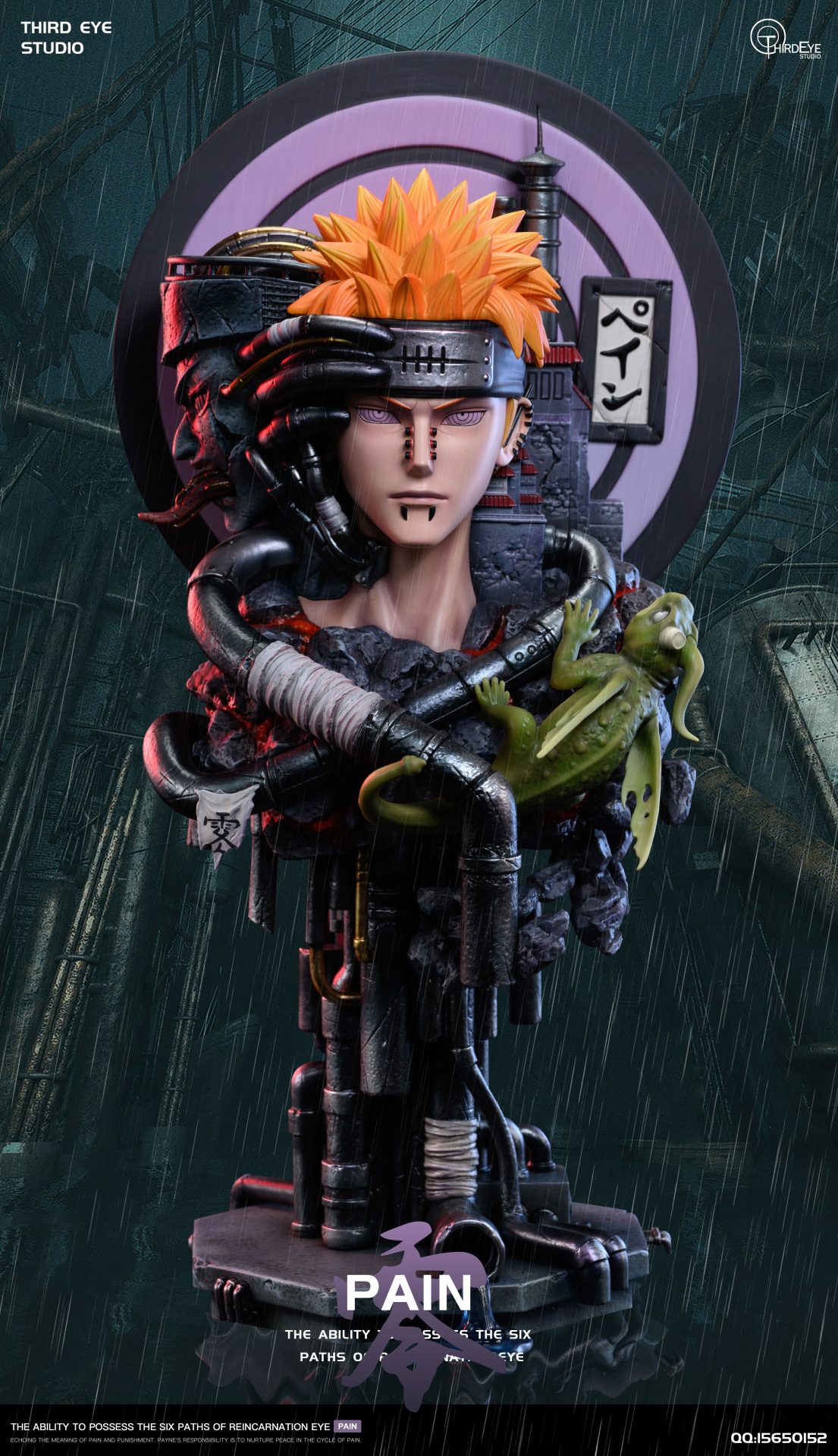 Third Eye Studio 1/3 Scale Six Paths of Pain Bust GK Resin Statue ...