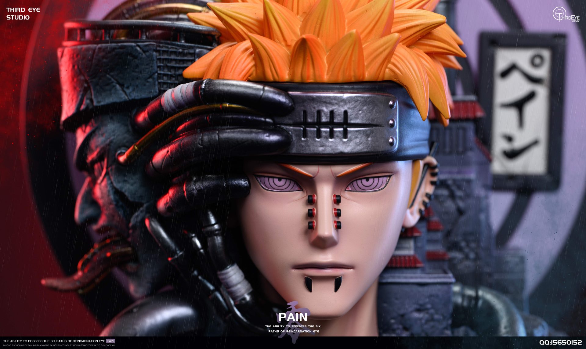 Third Eye Studio 1/3 Scale Six Paths of Pain Bust GK Resin Statue ...