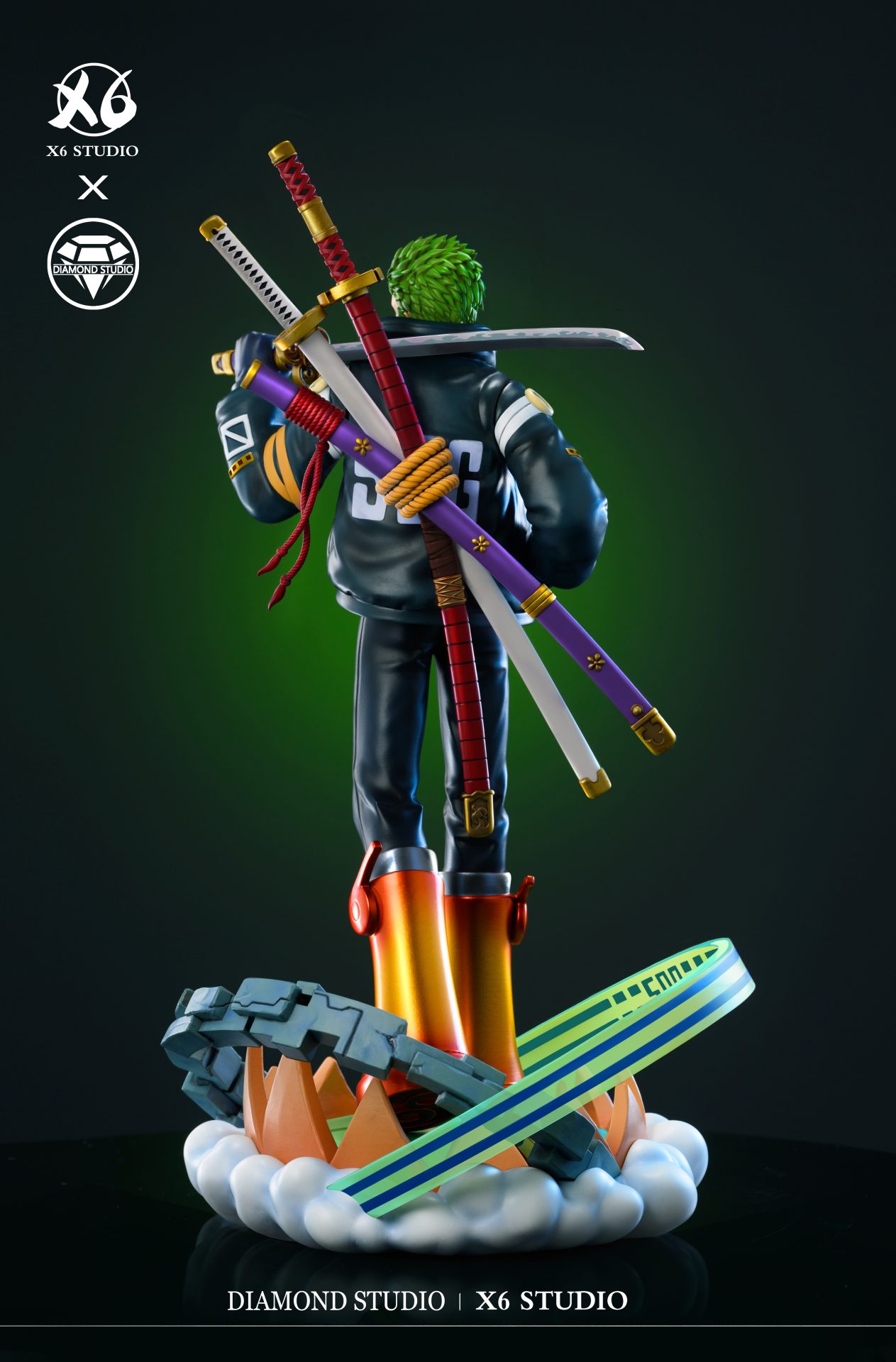 X6 x Diamond Studio OP Zoro GK Resin Statue PREORDER - Toy Okoku
