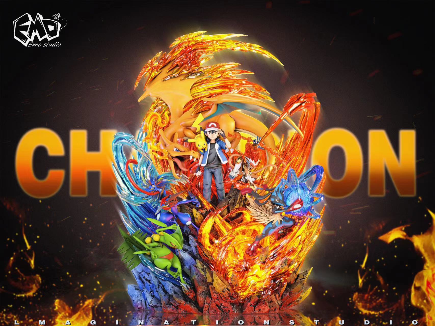 EMO Studio Ash Ketchum GK Resin Statue PREORDER - Toy Okoku