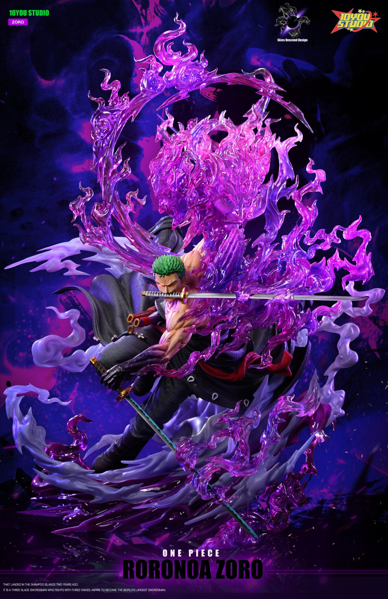 10YOU Studio OP Zoro GK Resin Statue PREORDER - Toy Okoku