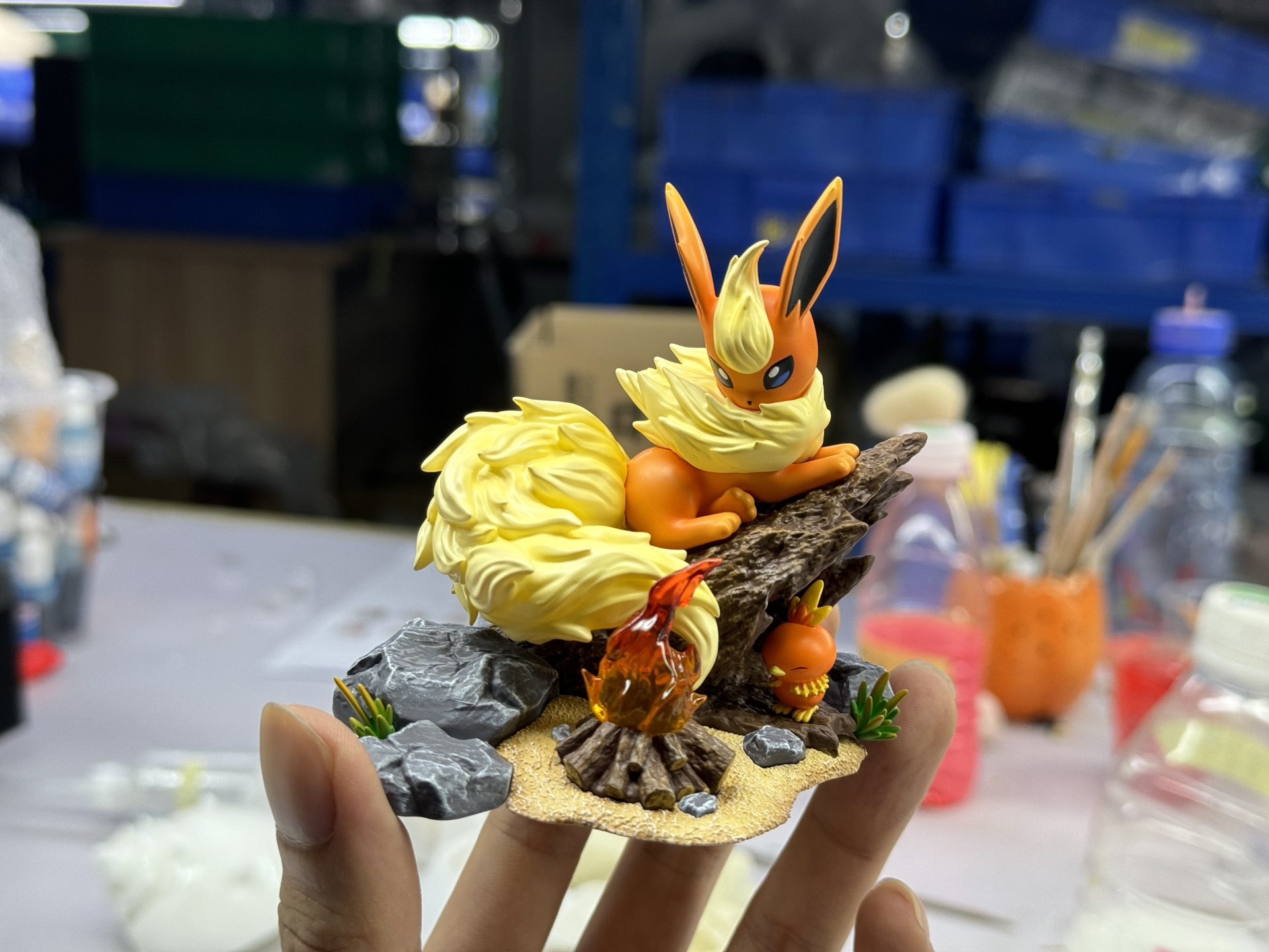SK Studio Ecological Series Flareon Evolutionary Group GK Resin Statue ...