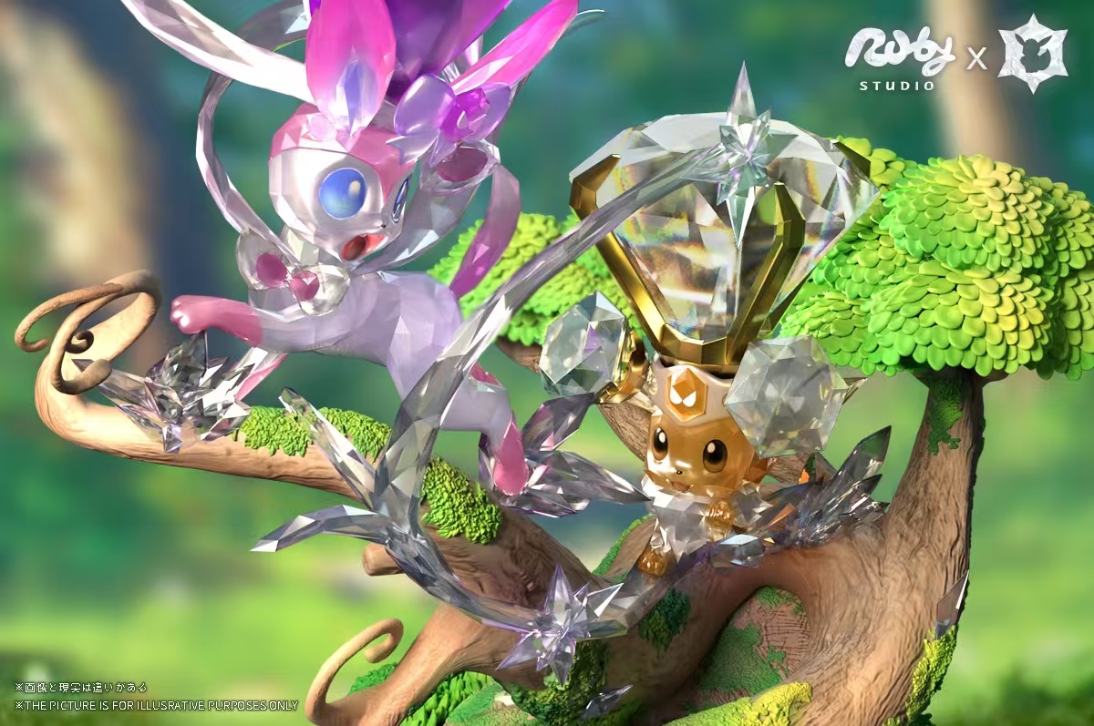 Ruby Studio The First Wave of Eevee Forest Miracle Shine GK Resin Statue PREORDER - Toy Okoku