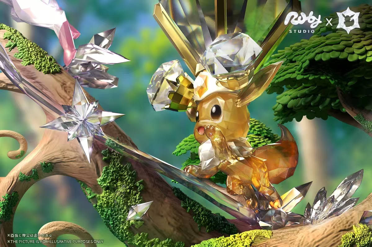 Ruby Studio The First Wave of Eevee Forest Miracle Shine GK Resin Statue PREORDER - Toy Okoku