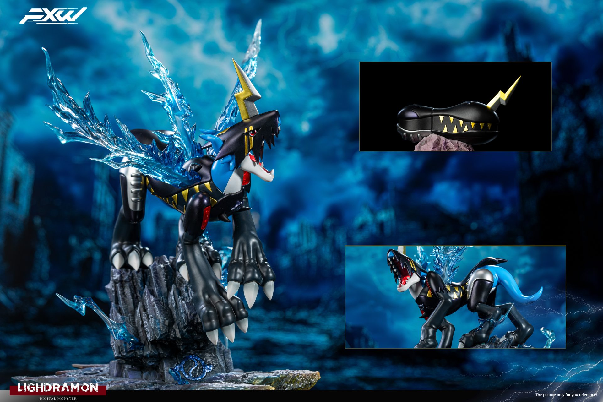 FXW Studio Digimon Lighdramon GK Resin Statue Preorder - Toy Okoku