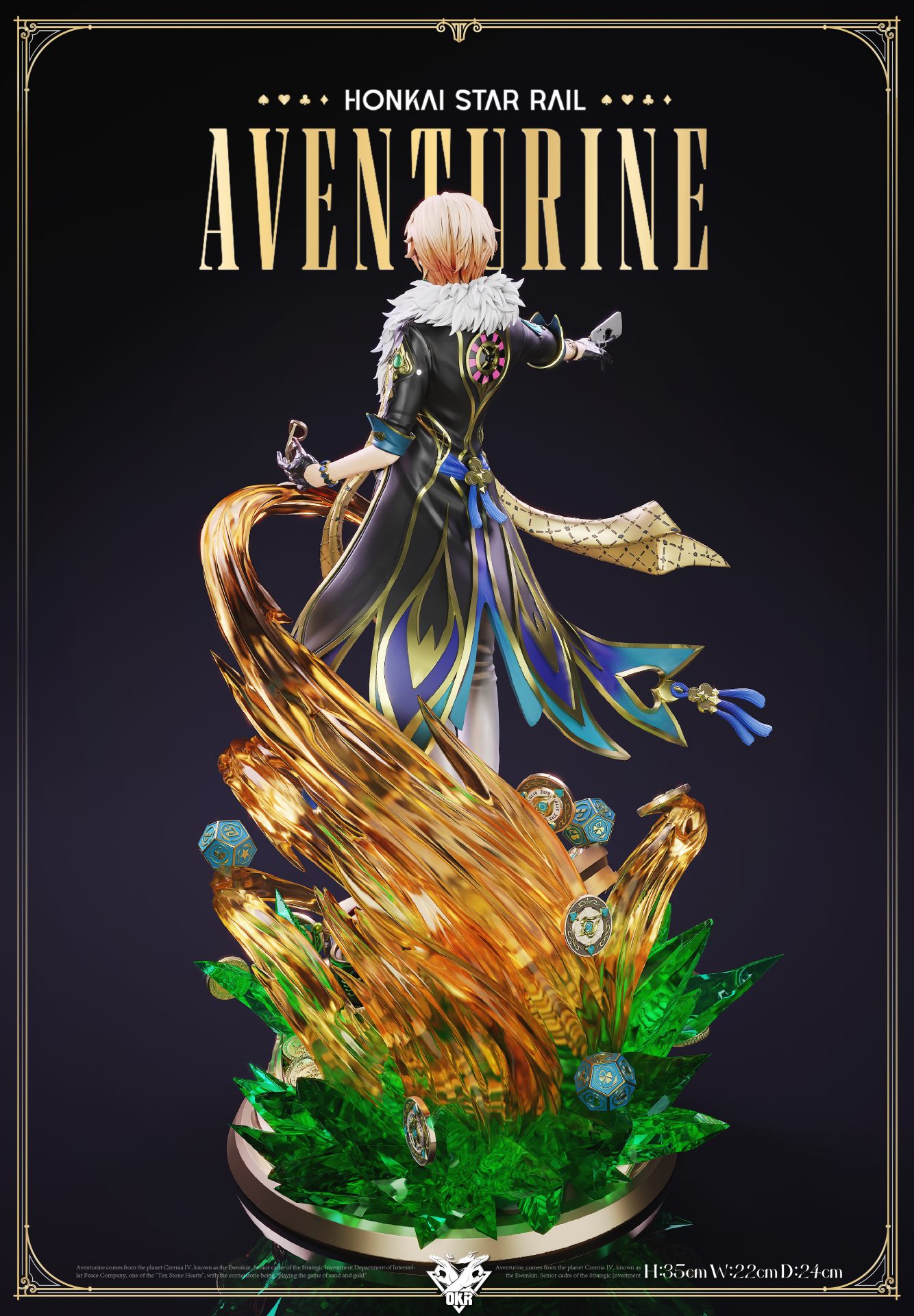 OKR Studio Honkai Star Rail Aventurine GK Resin STATUE PREORDER - Toy Okoku