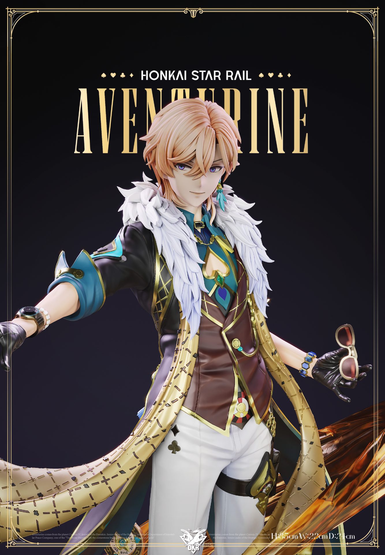 OKR Studio Honkai Star Rail Aventurine GK Resin STATUE PREORDER - Toy Okoku