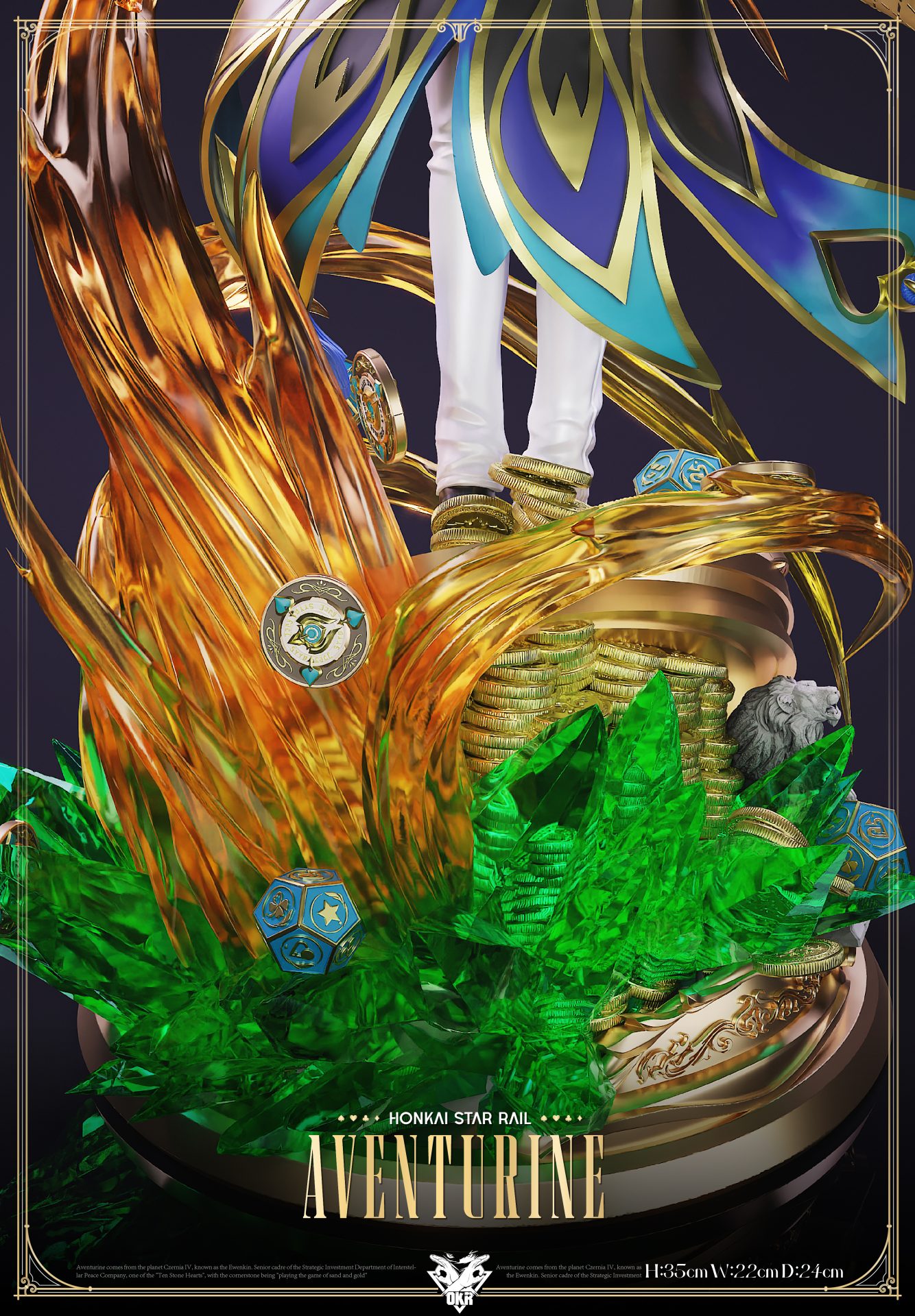 OKR Studio Honkai Star Rail Aventurine GK Resin STATUE PREORDER - Toy Okoku