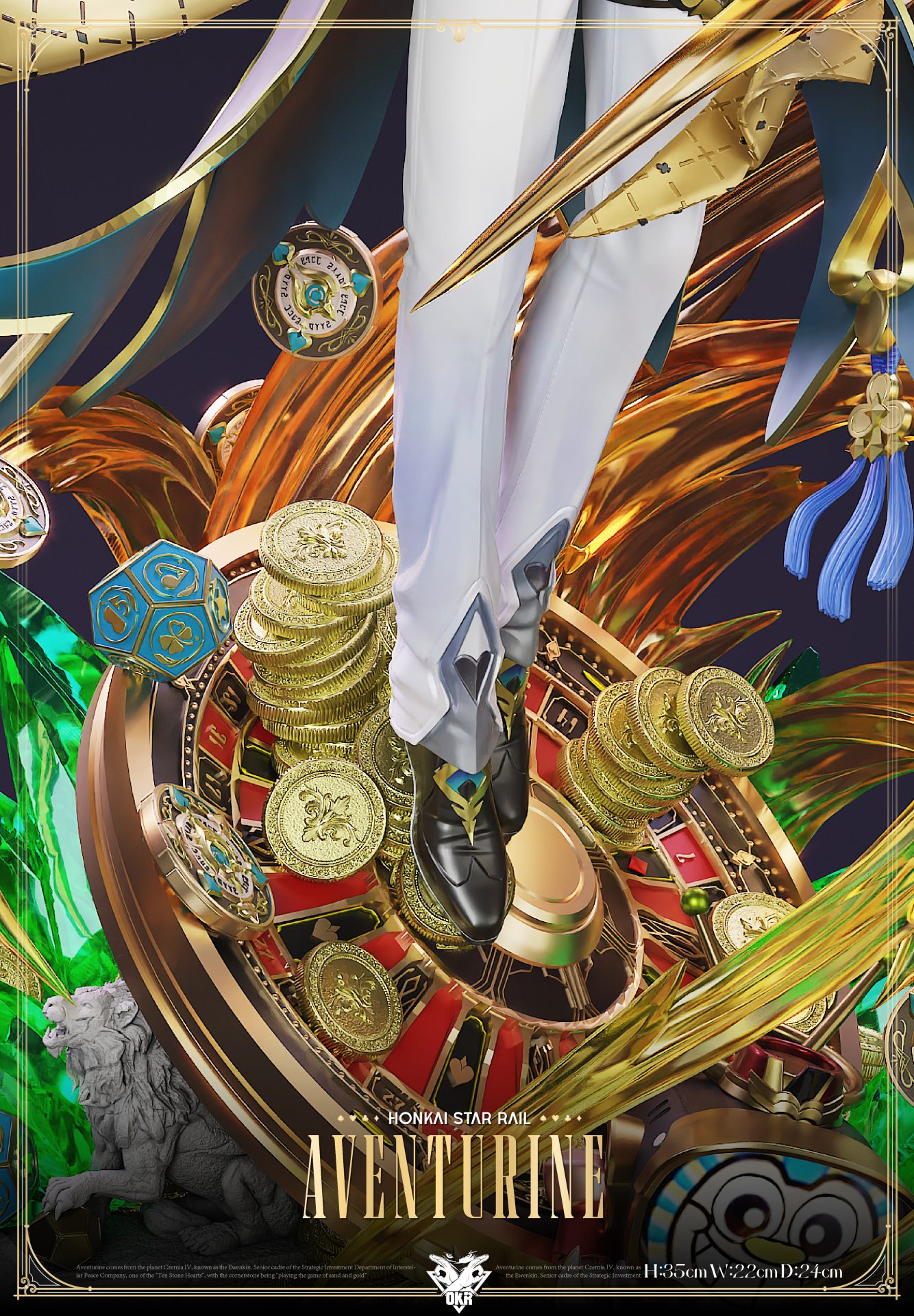 OKR Studio Honkai Star Rail Aventurine GK Resin STATUE PREORDER - Toy Okoku